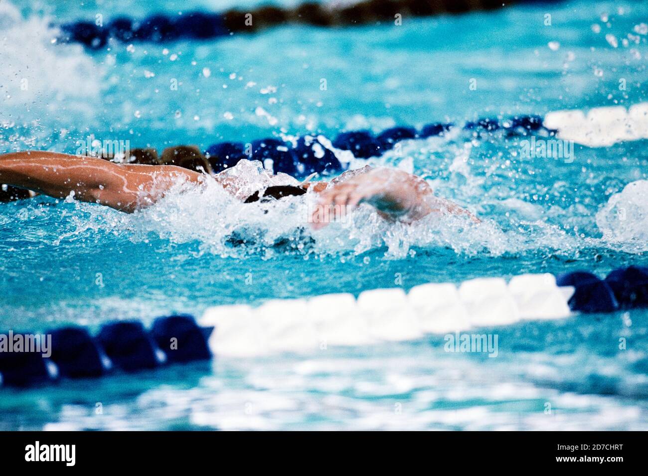 General view during the Atlanta 1996 Olympic Games Swimming at Georgia ...