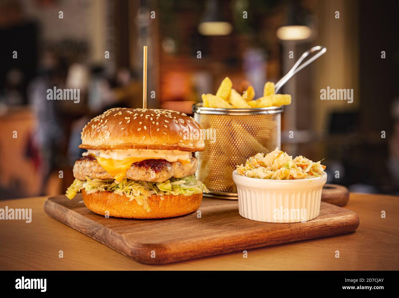 Brioche bun fried chicken hi-res stock photography and images - Alamy