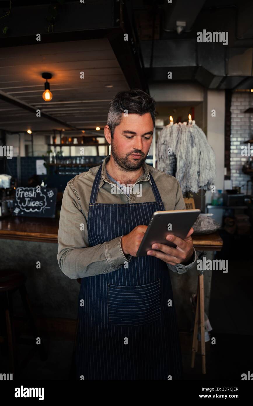 Person scrolling through food menu hi-res stock photography and images ...