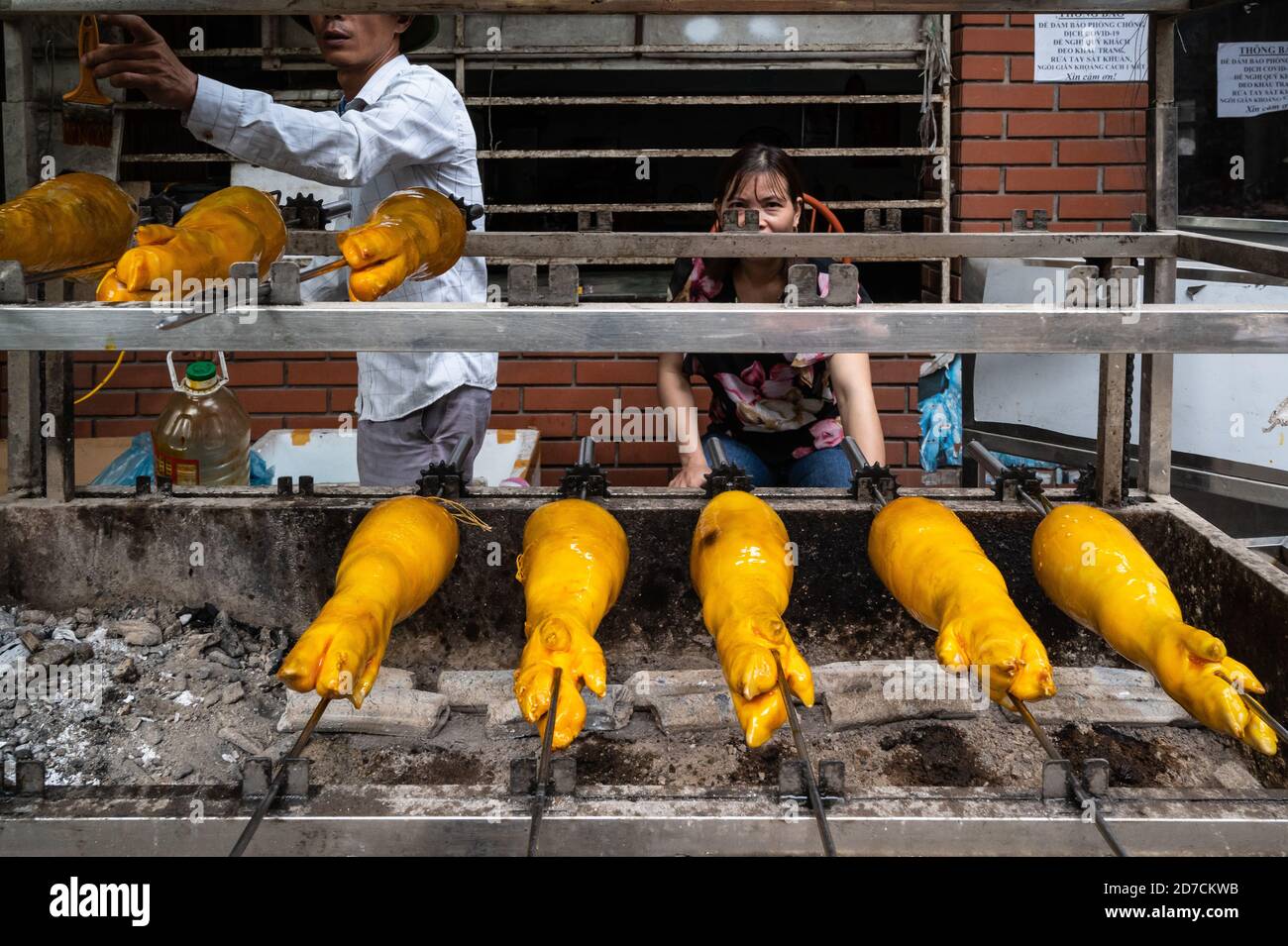 Vietnamese pork stall hi-res stock photography and images - Alamy