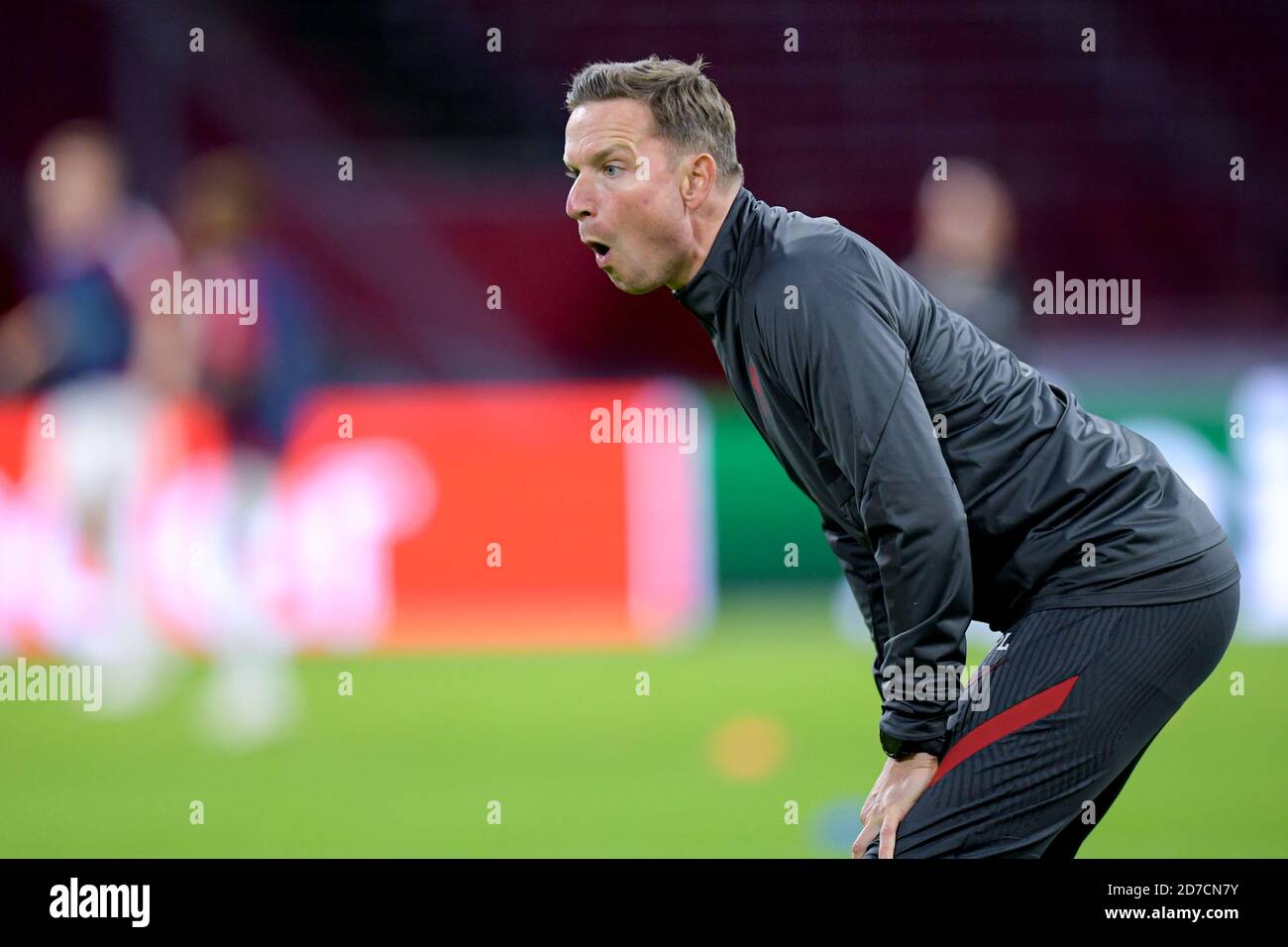 ssistant Coach Pepijn Lijnders of Liverpool FC before the UEFA ...