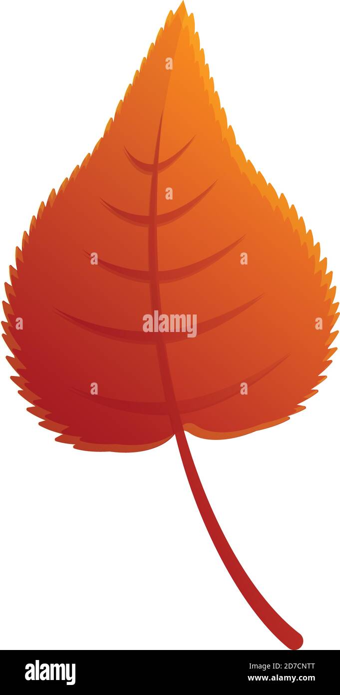 Gold autumn leaf icon. Cartoon of gold autumn leaf vector icon for web ...