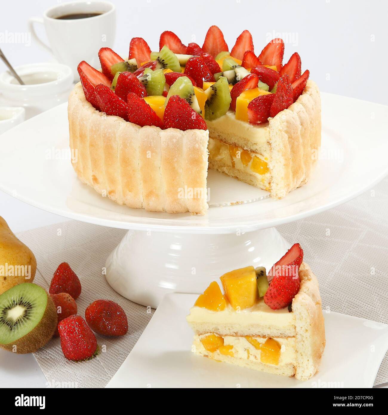 mix fruits cake Stock Photo - Alamy