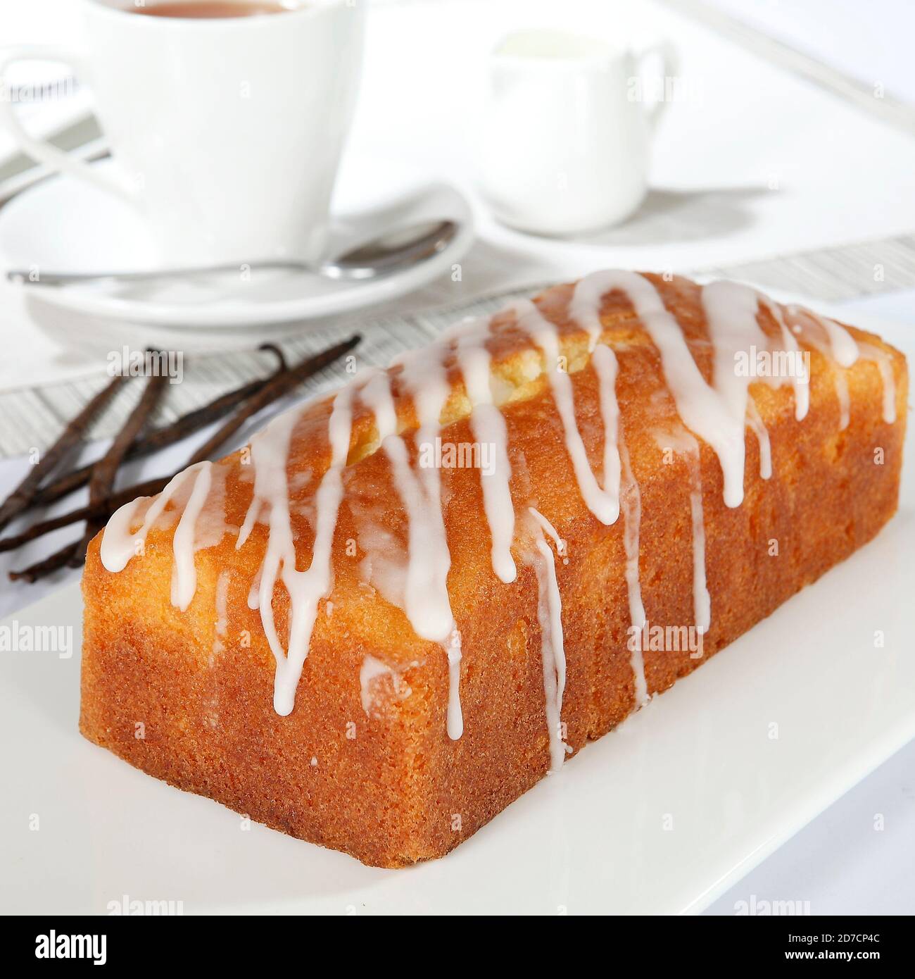 Vanilla Butter Loaf Cake Stock Photo - Alamy