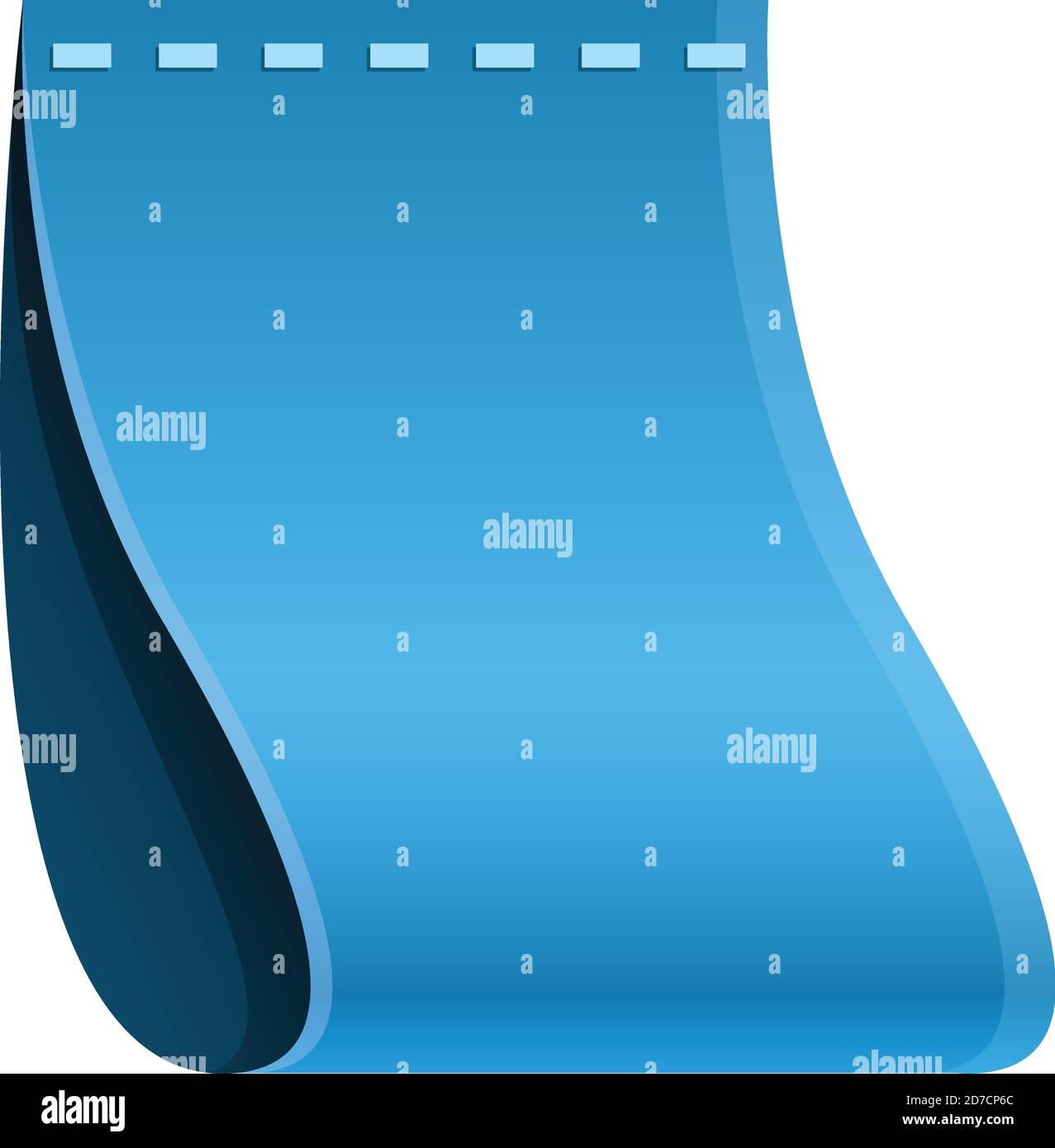 Blue cloth tag icon. Cartoon of blue cloth tag vector icon for web ...