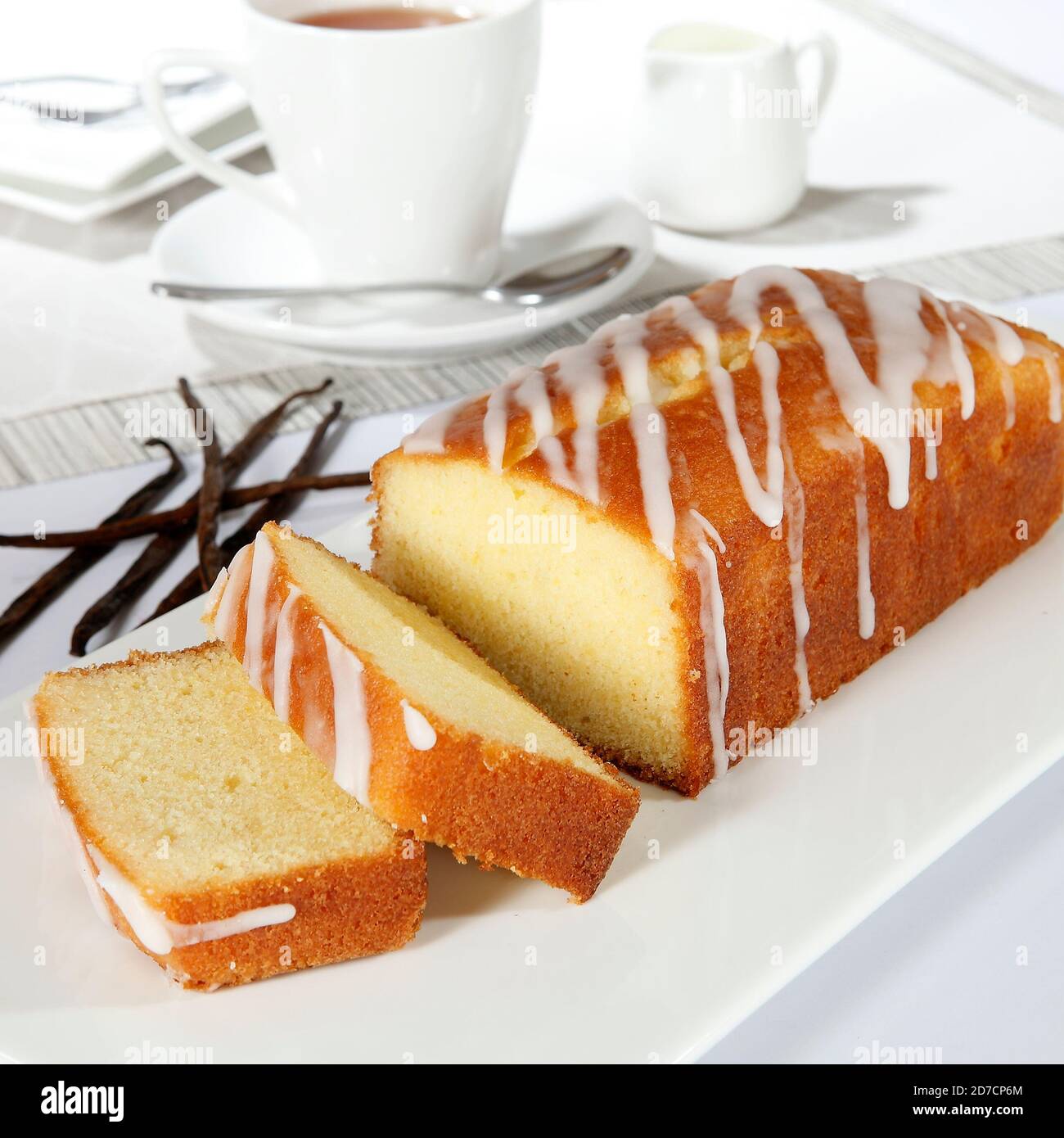 Vanilla Butter Loaf Cake Stock Photo - Alamy