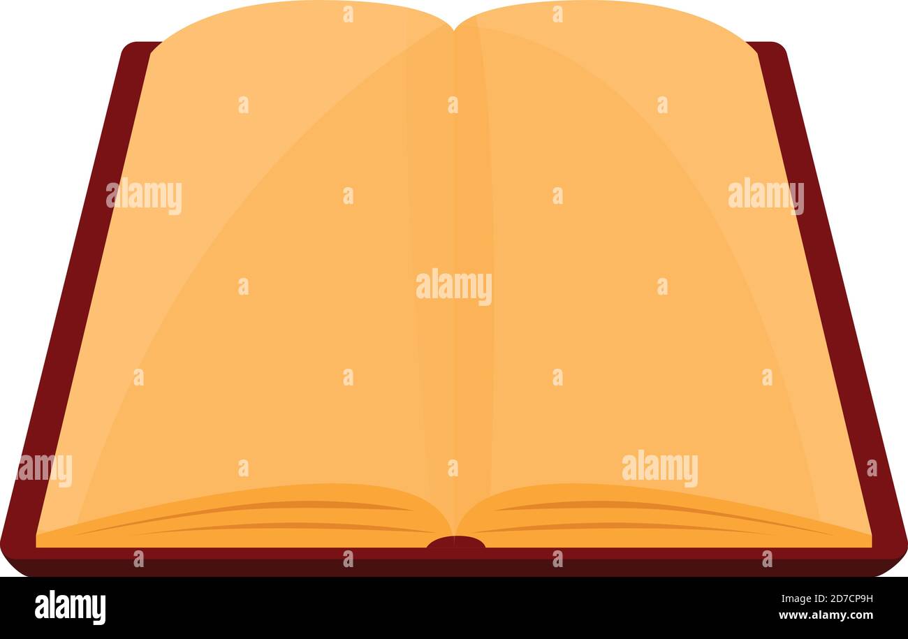 Open home book icon. Cartoon of open home book vector icon for web ...