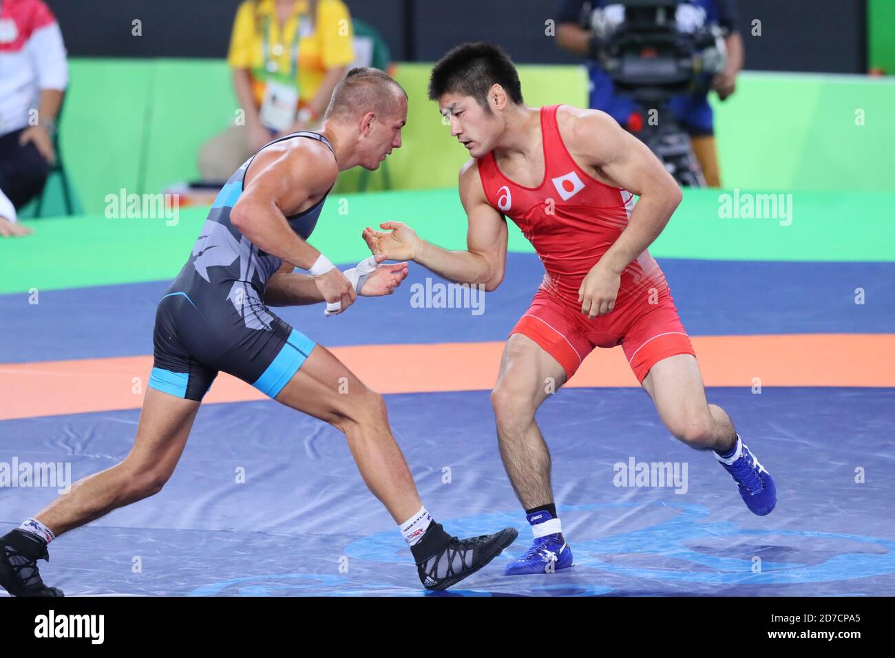 Rio de Janeiro, Brazil. 16th Aug, 2016. (L to R) Frank Stabler (GER), Tomohiro Inoue (JPN ...