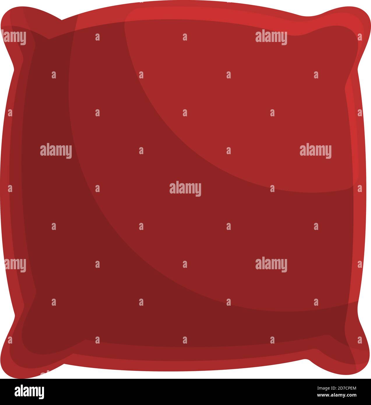 Cozy home red pillow icon. Cartoon of cozy home red pillow vector icon ...