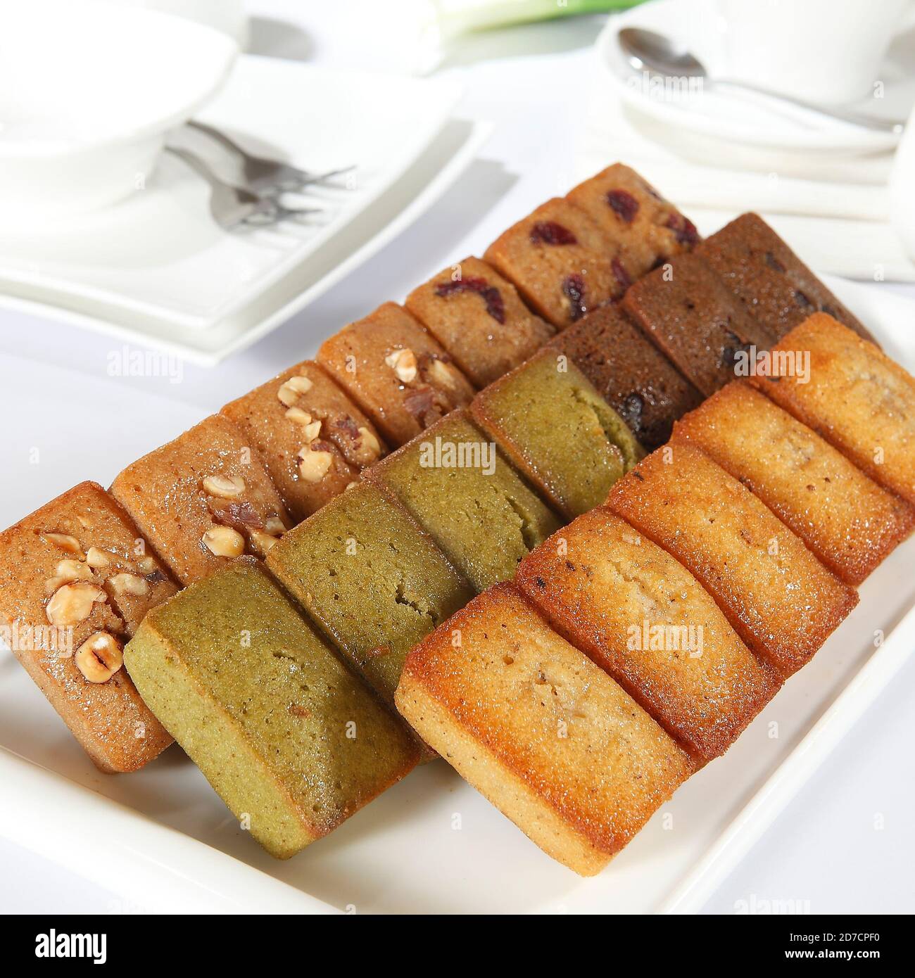assorted financier cakes Stock Photo - Alamy