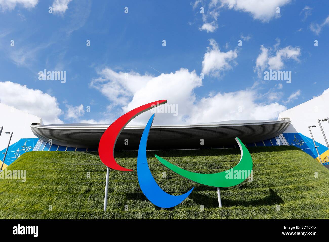 General view of three agitos, AUGUST 28, 2012 : the London 2012 ...