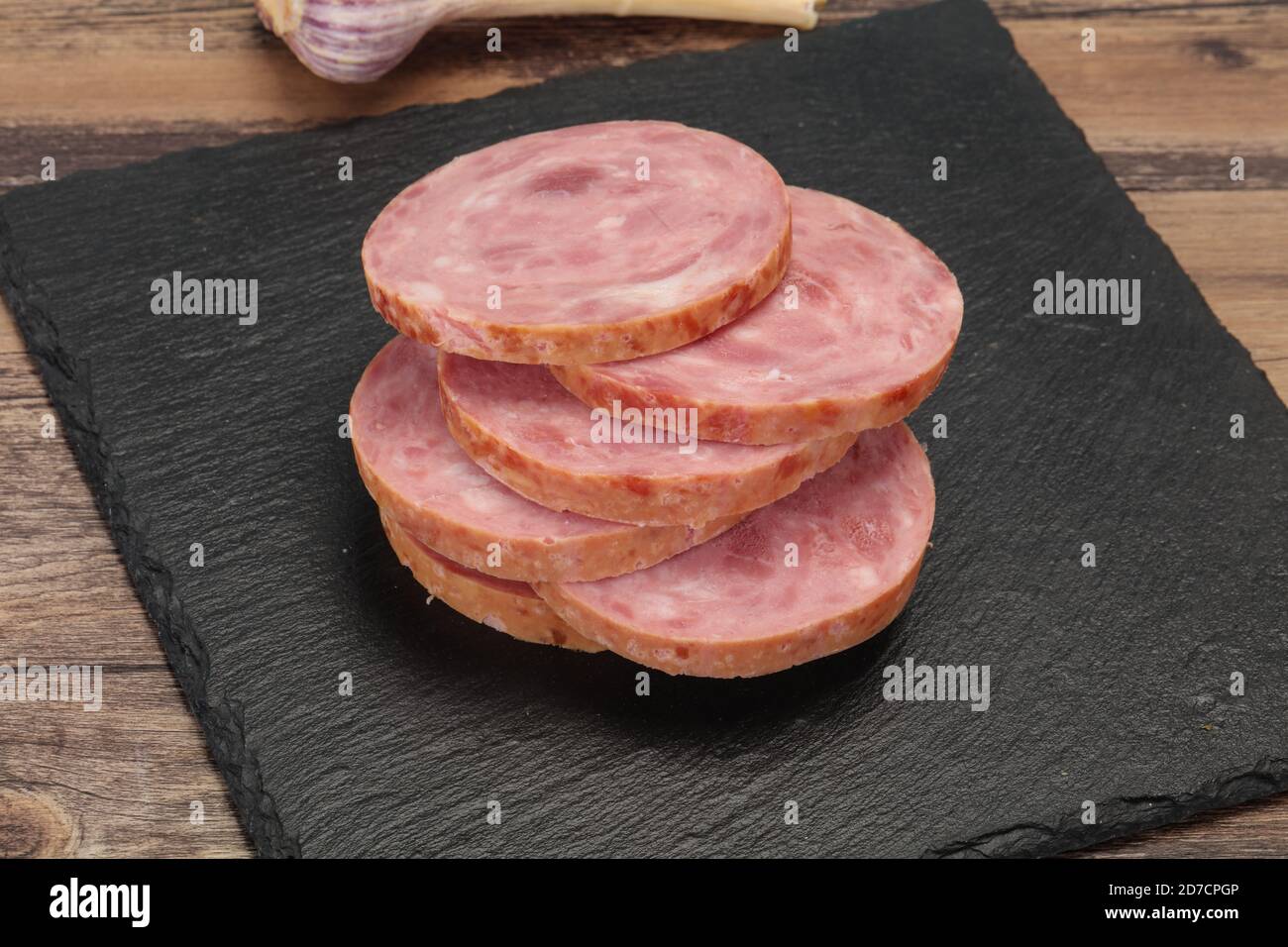 Natural ham made from pork meat Stock Photo - Alamy