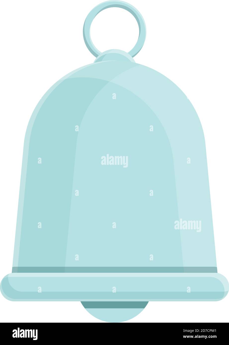 Cozy home silver bell icon. Cartoon of cozy home silver bell vector ...