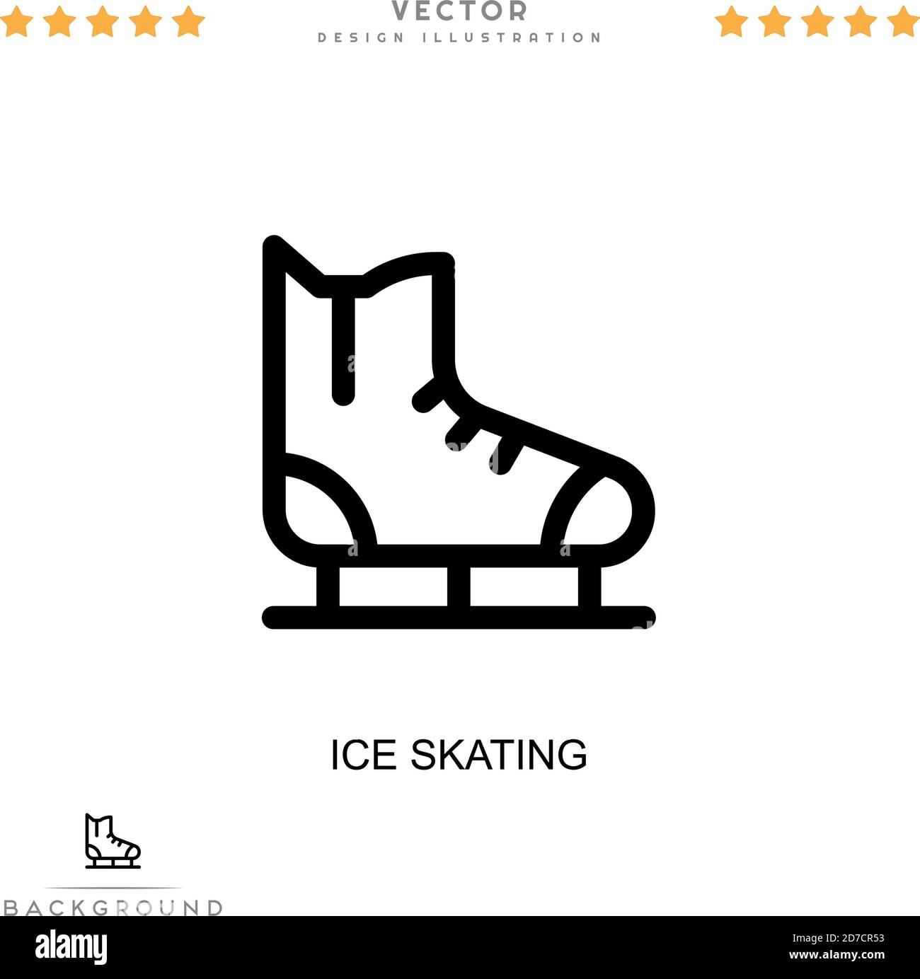 Ice skating icon. Simple element from digital disruption collection ...