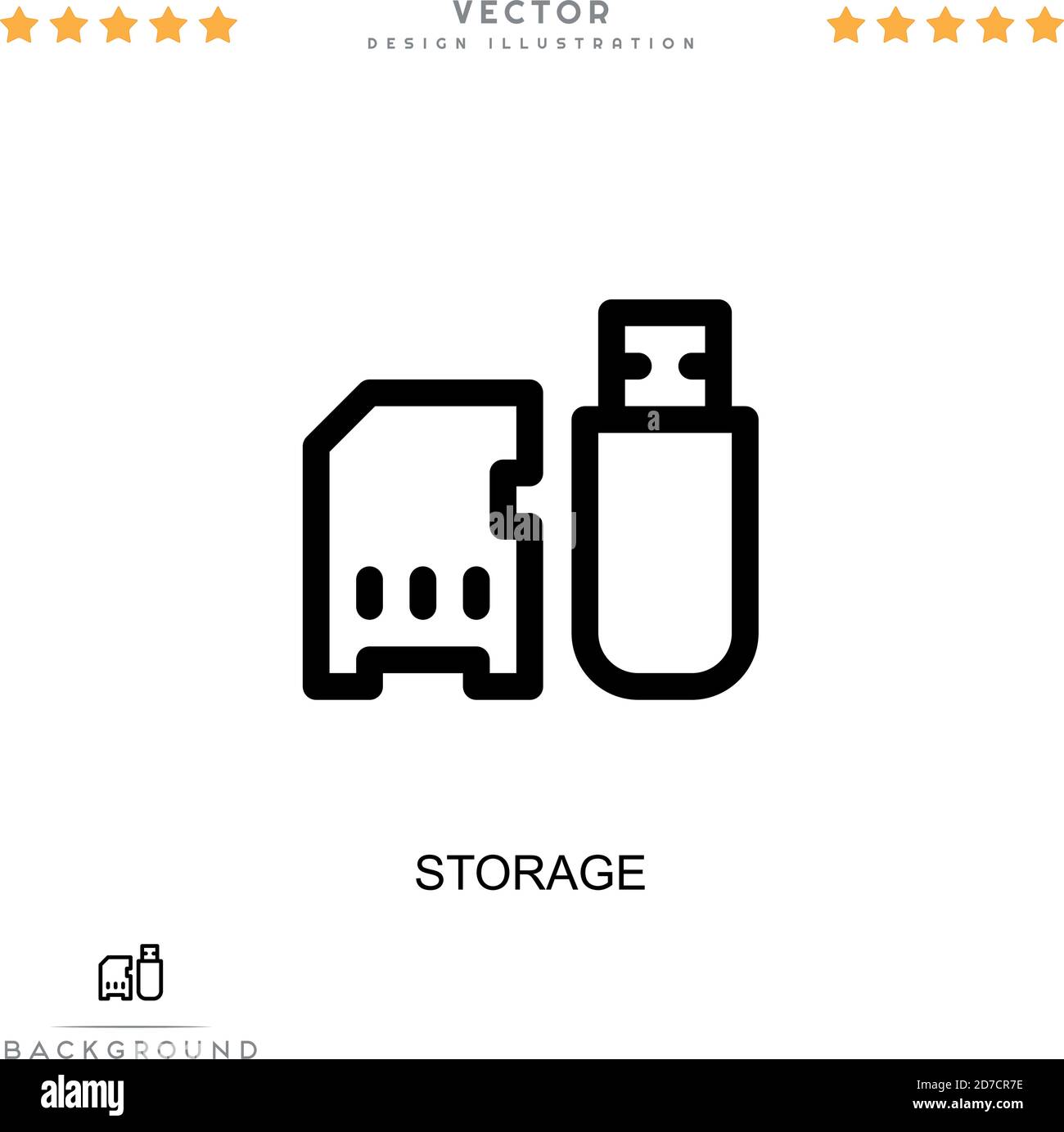 Storage icon. Simple element from digital disruption collection. Line ...