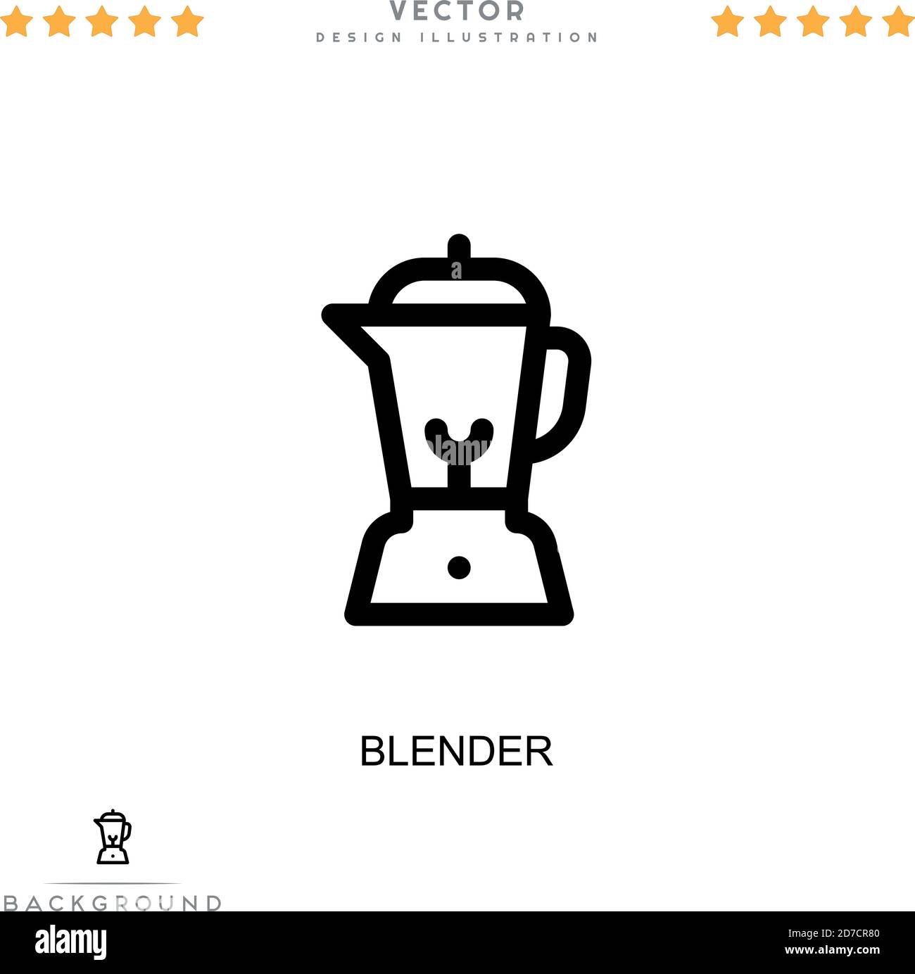 Blender icon. Simple element from digital disruption collection. Line ...