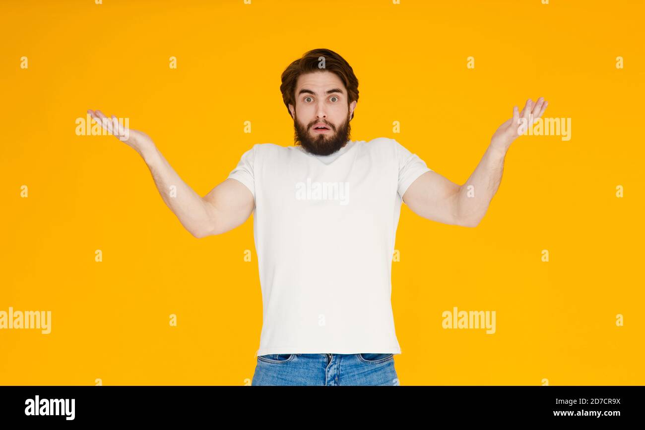 Mock surprise facial expression hi-res stock photography and images - Alamy