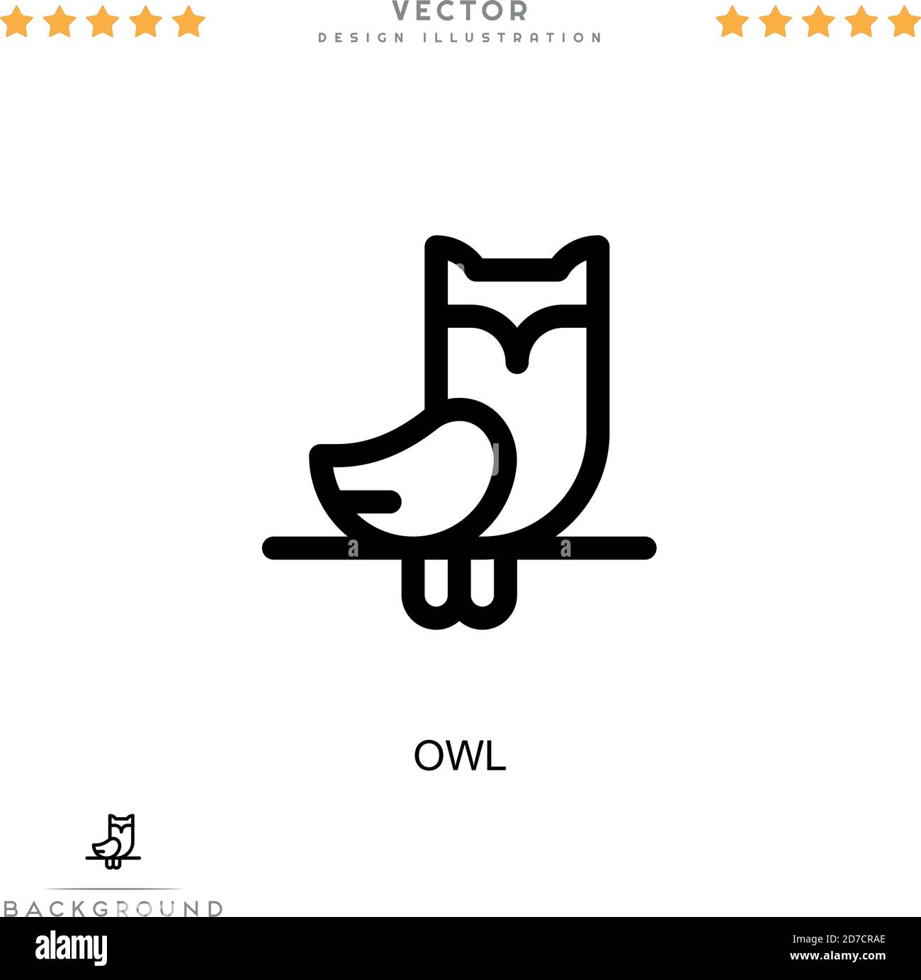 Owl icon. Simple element from digital disruption collection. Line Owl ...