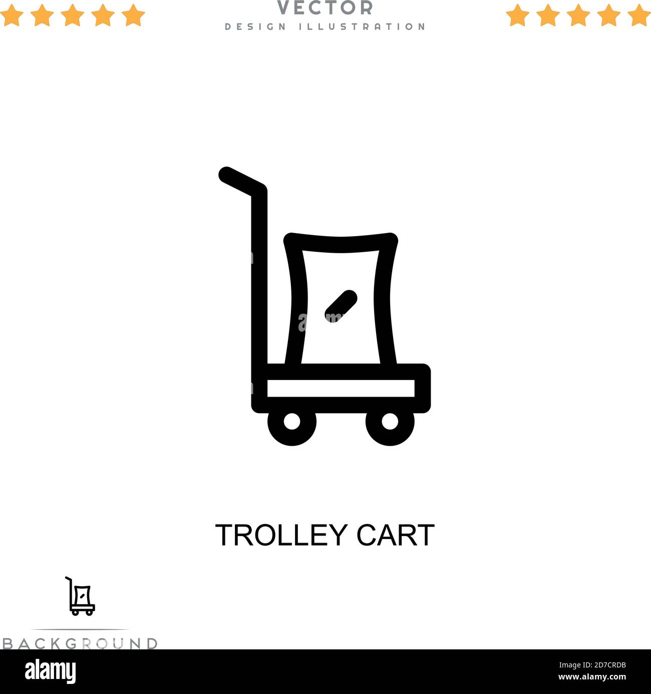 Trolley cart icon. Simple element from digital disruption collection ...