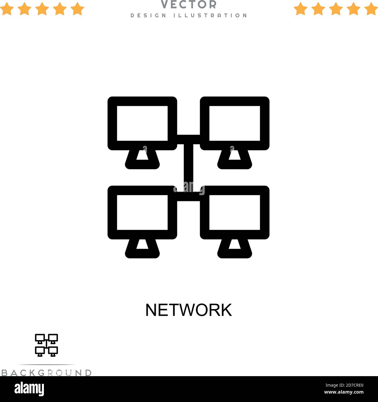 Network icon. Simple element from digital disruption collection. Line ...