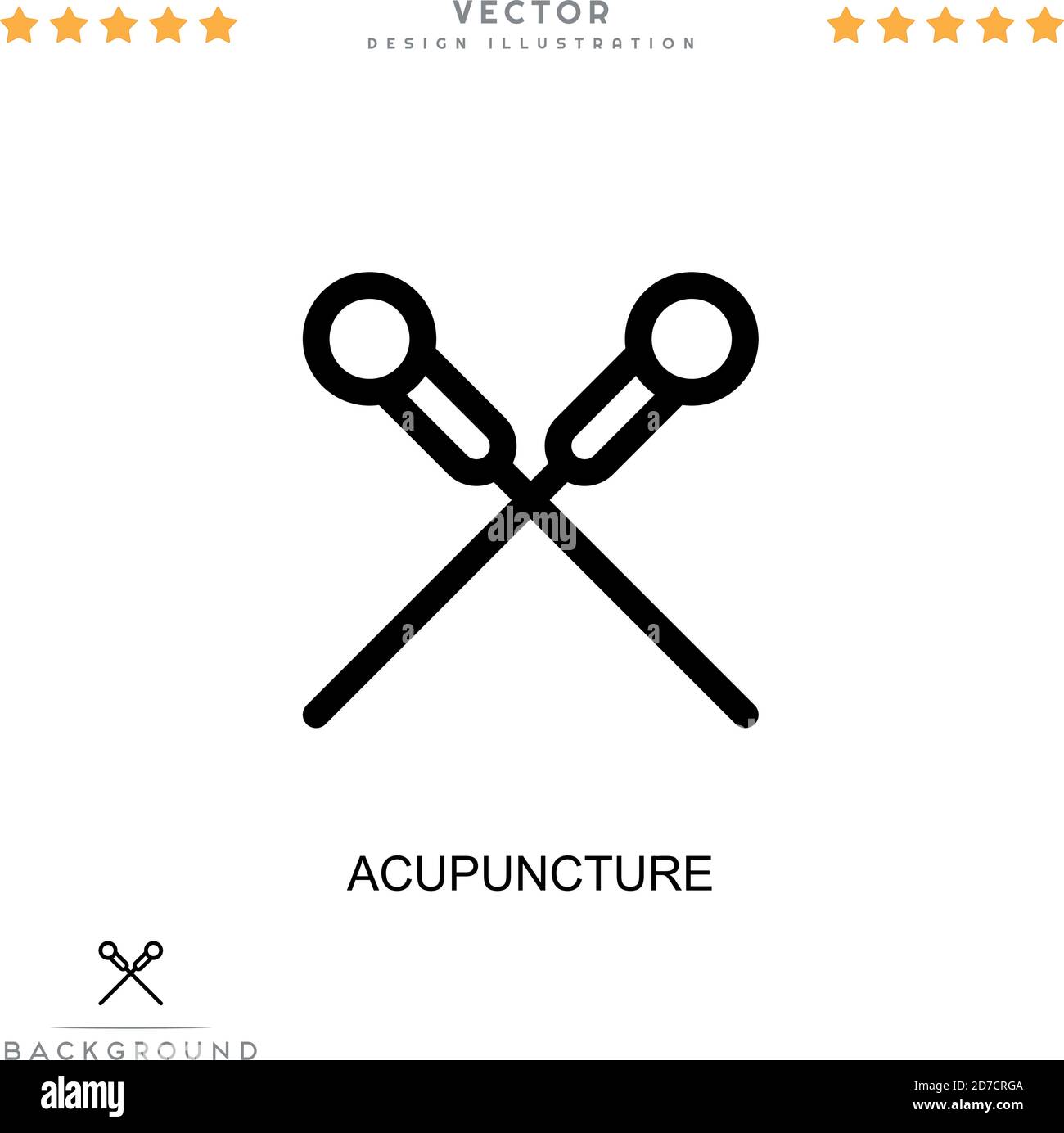 Acupuncture icon. Simple element from digital disruption collection ...