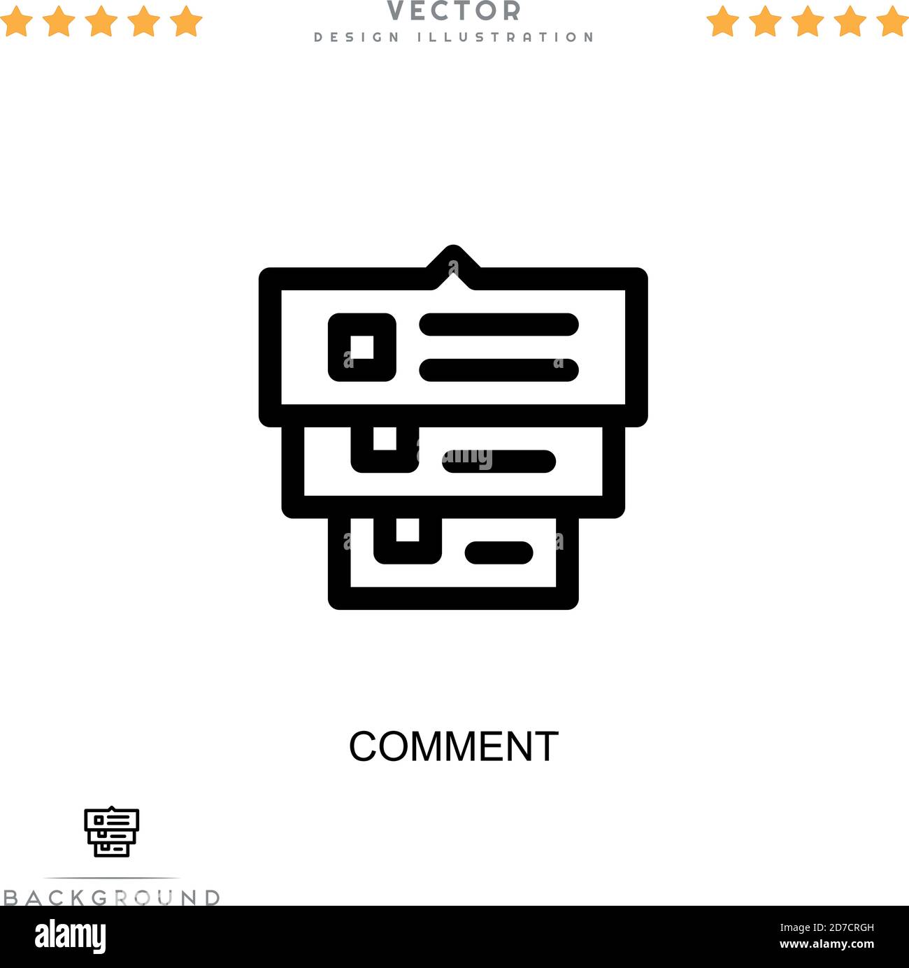 Comment icon. Simple element from digital disruption collection. Line ...