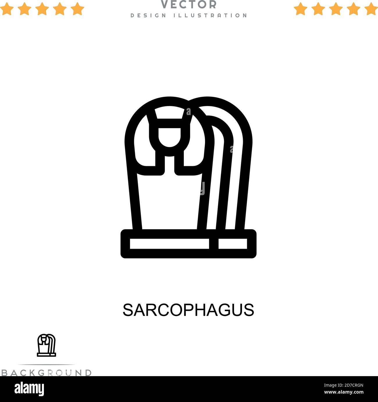 Sarcophagus icon. Simple element from digital disruption collection ...