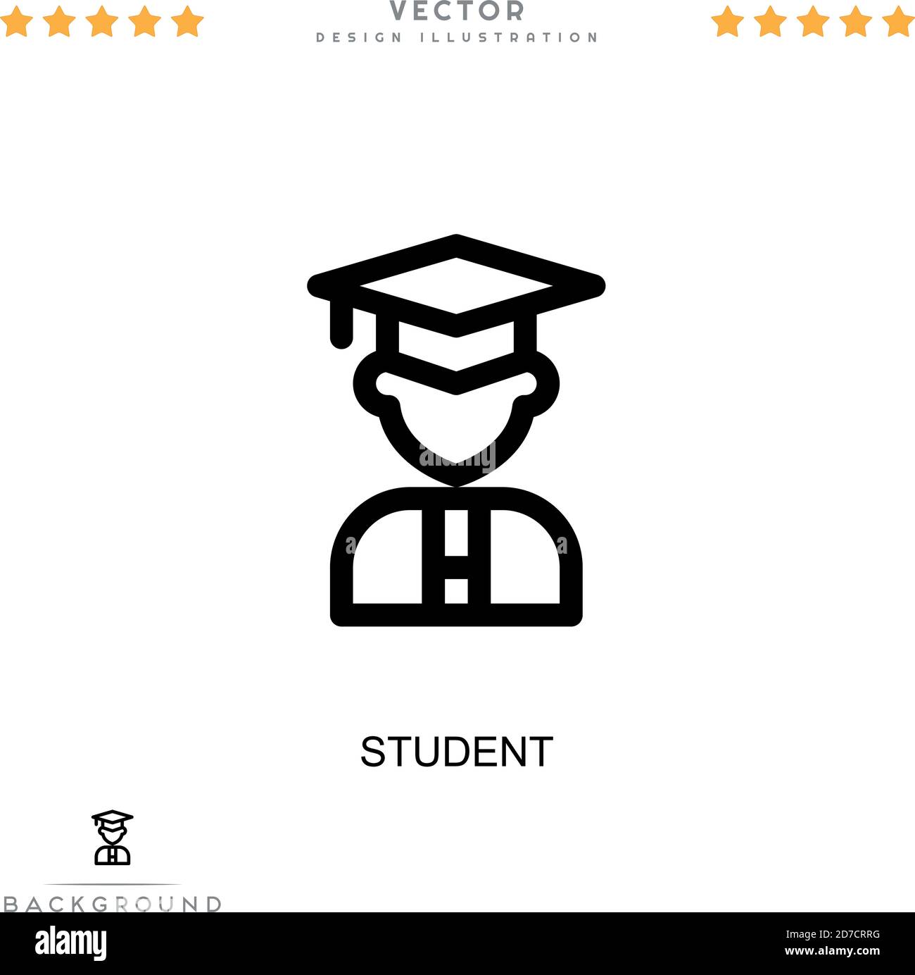 Student icon. Simple element from digital disruption collection. Line ...