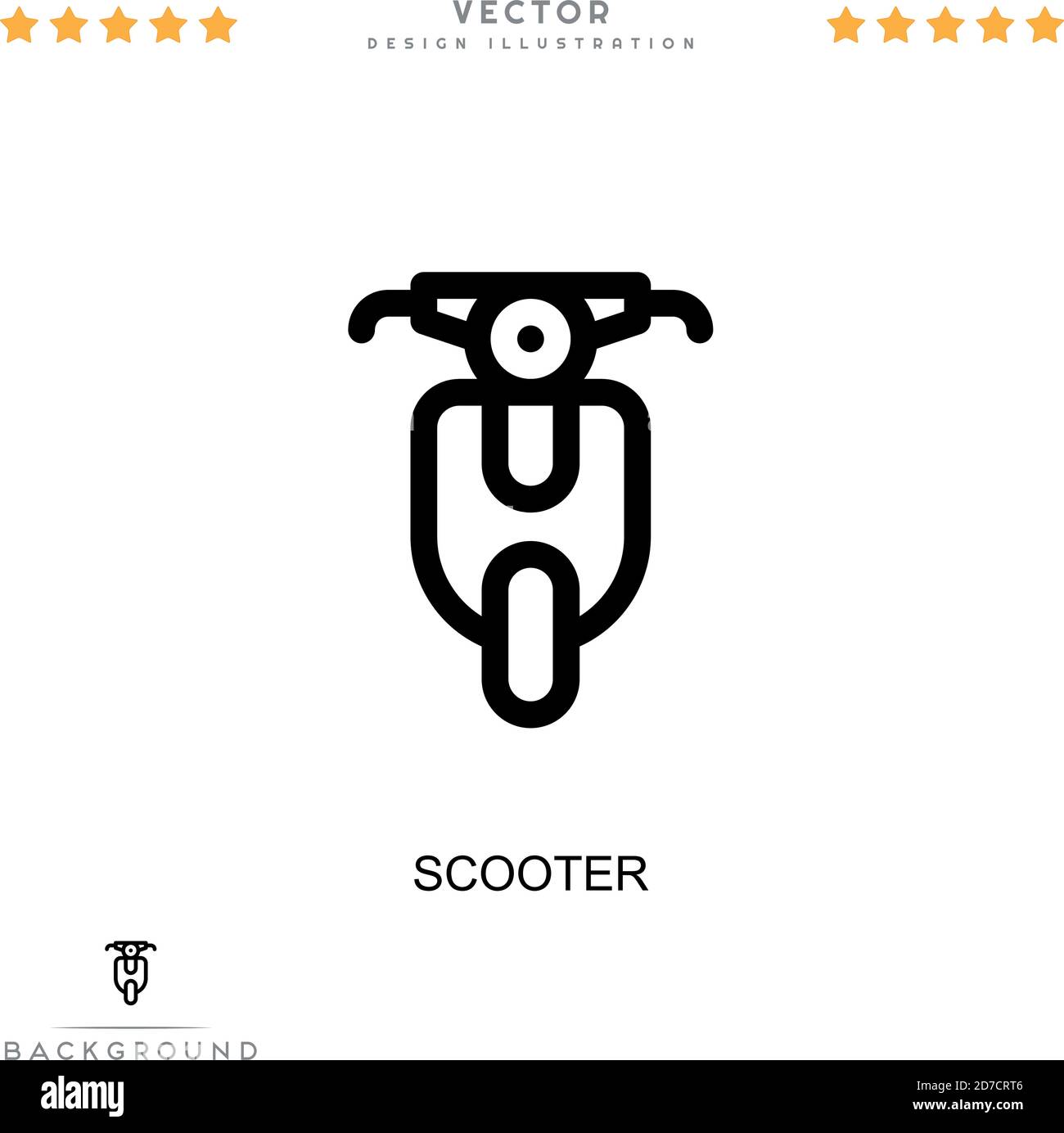 Scooter icon. Simple element from digital disruption collection. Line ...