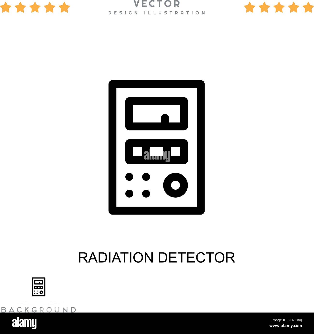 Radiation detector icon. Simple element from digital disruption ...