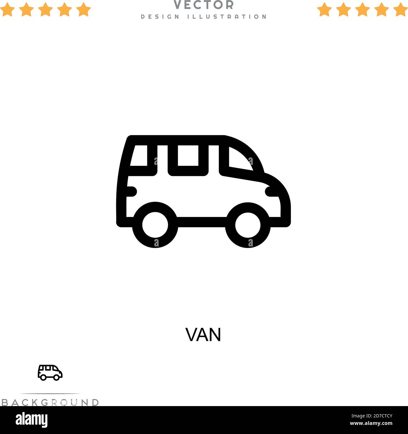 Van icon. Simple element from digital disruption collection. Line Van ...