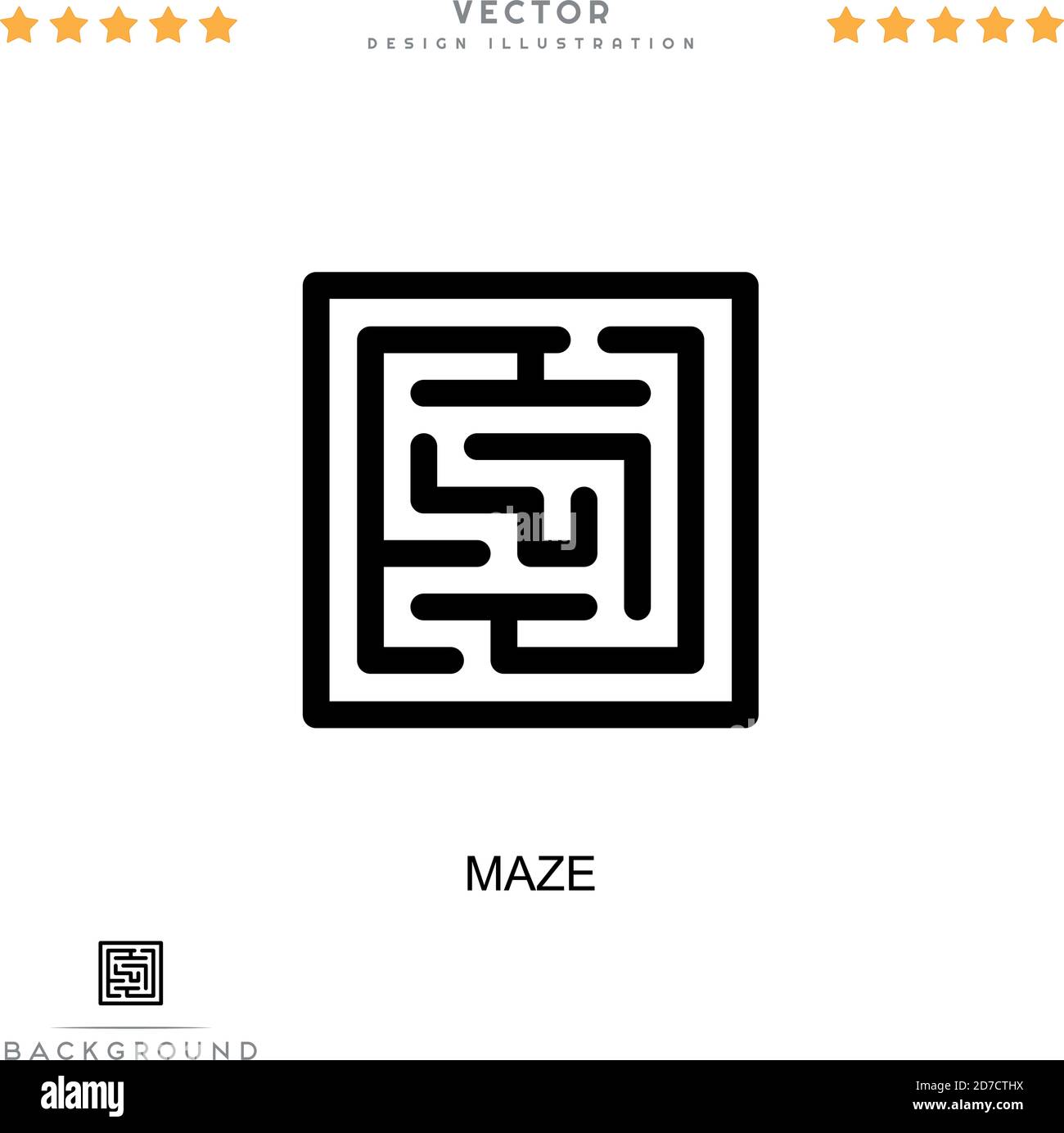 Maze icon. Simple element from digital disruption collection. Line Maze ...