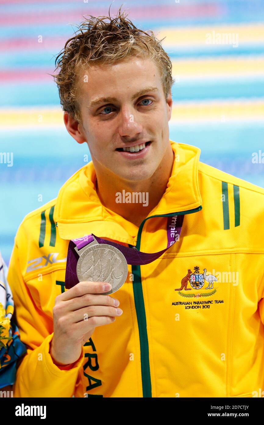 London, UK. 1st Sep, 2012. Matthew Cowdrey (AUS) Swimming : Men's 100m ...