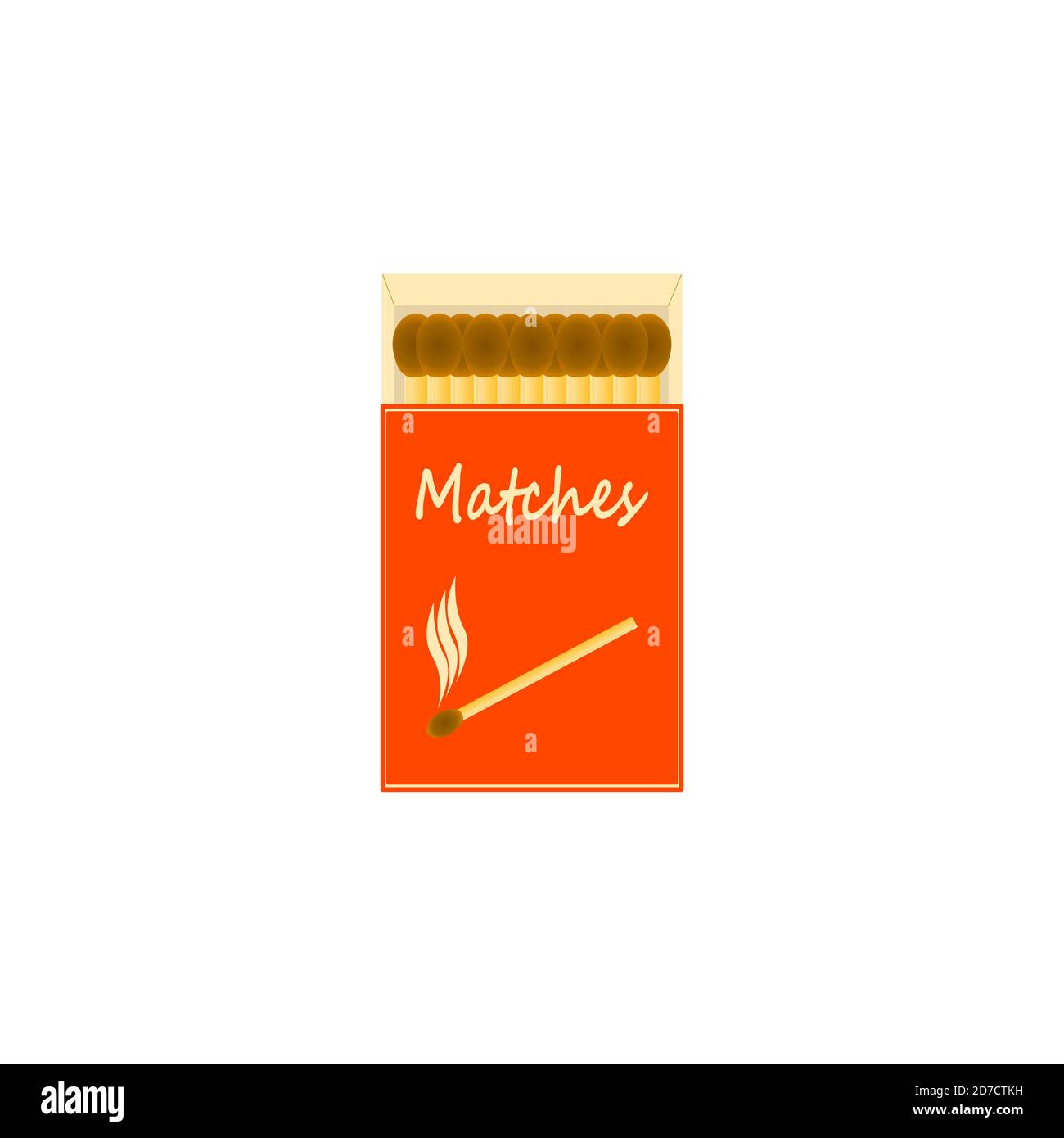 Box of wooden matches on a white background Stock Vector Image & Art ...