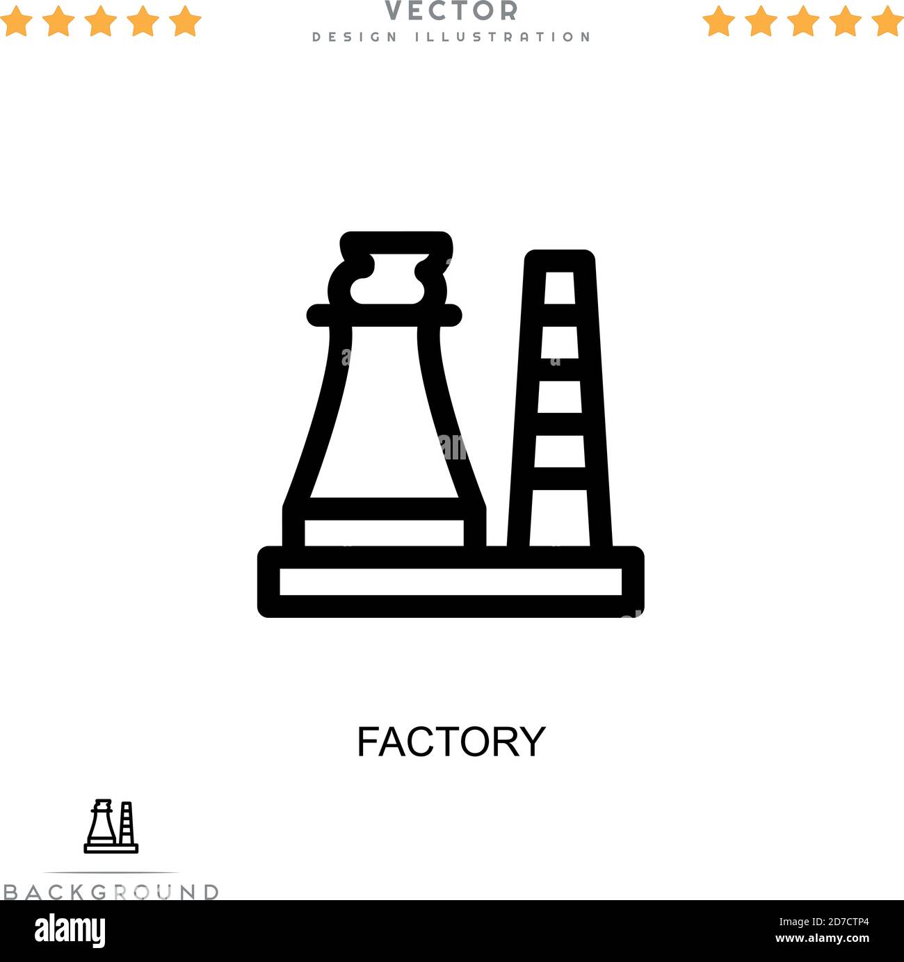 Factory icon. Simple element from digital disruption collection. Line ...