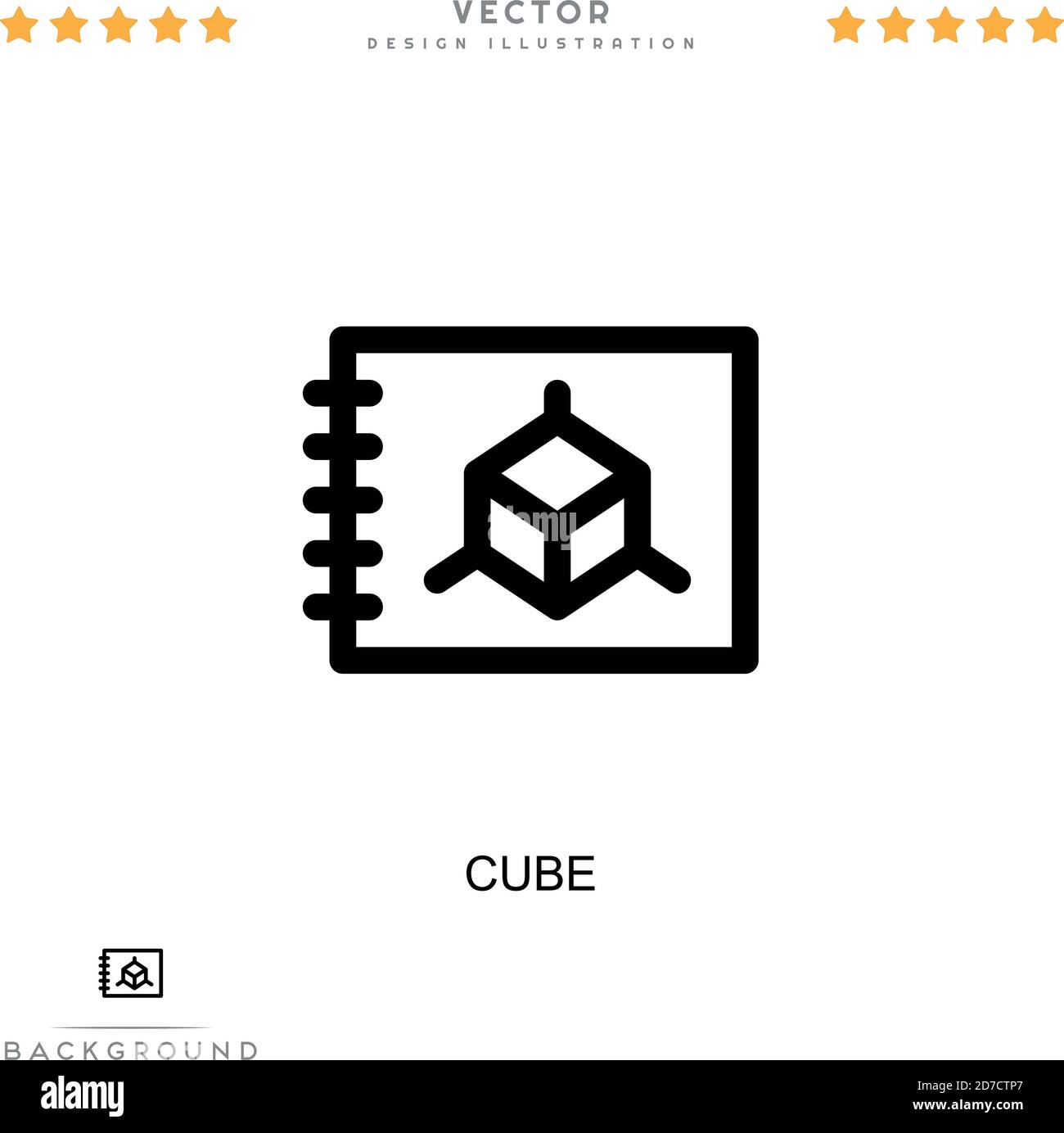 Cube icon. Simple element from digital disruption collection. Line Cube ...