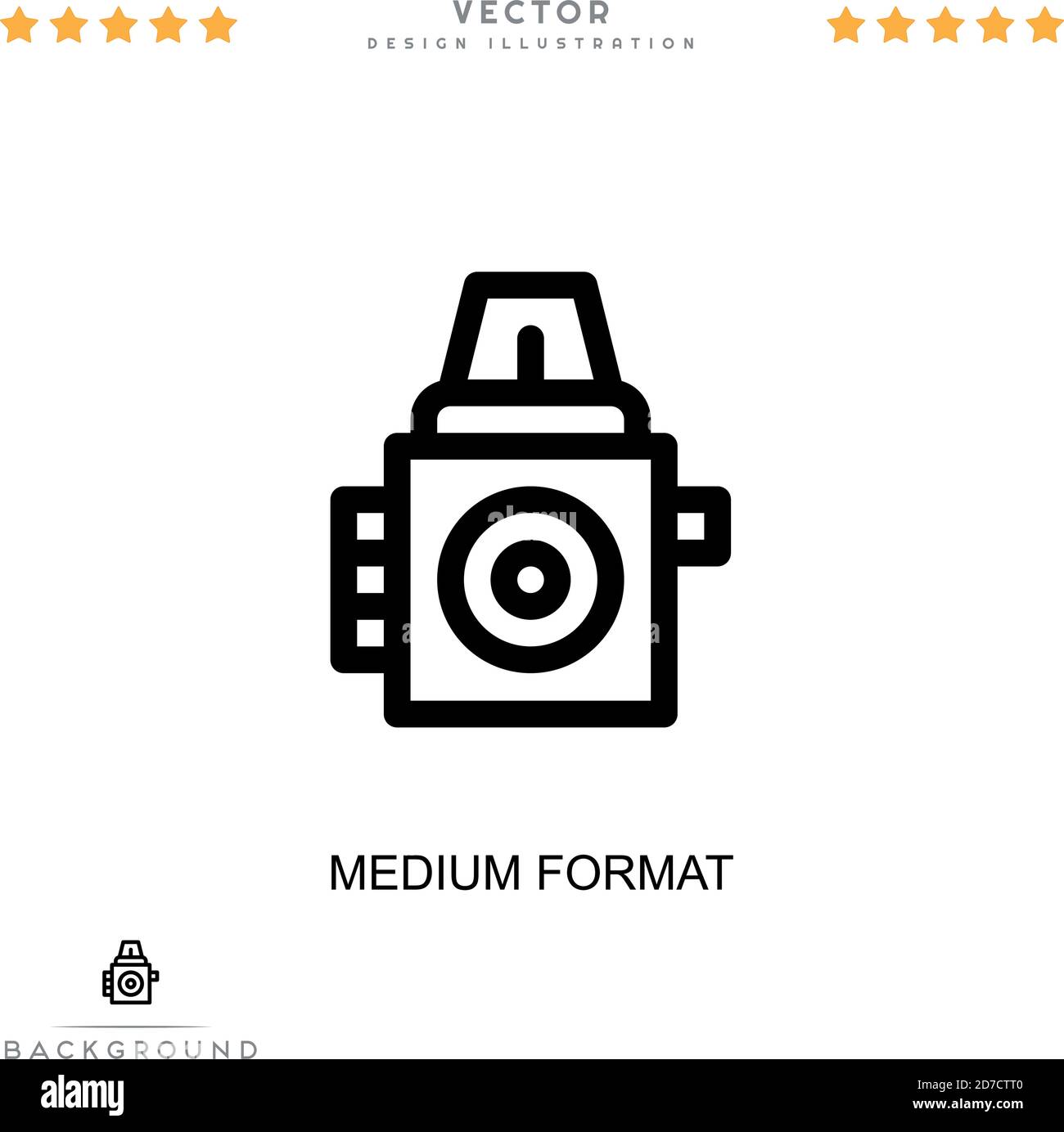 Medium format icon. Simple element from digital disruption collection ...