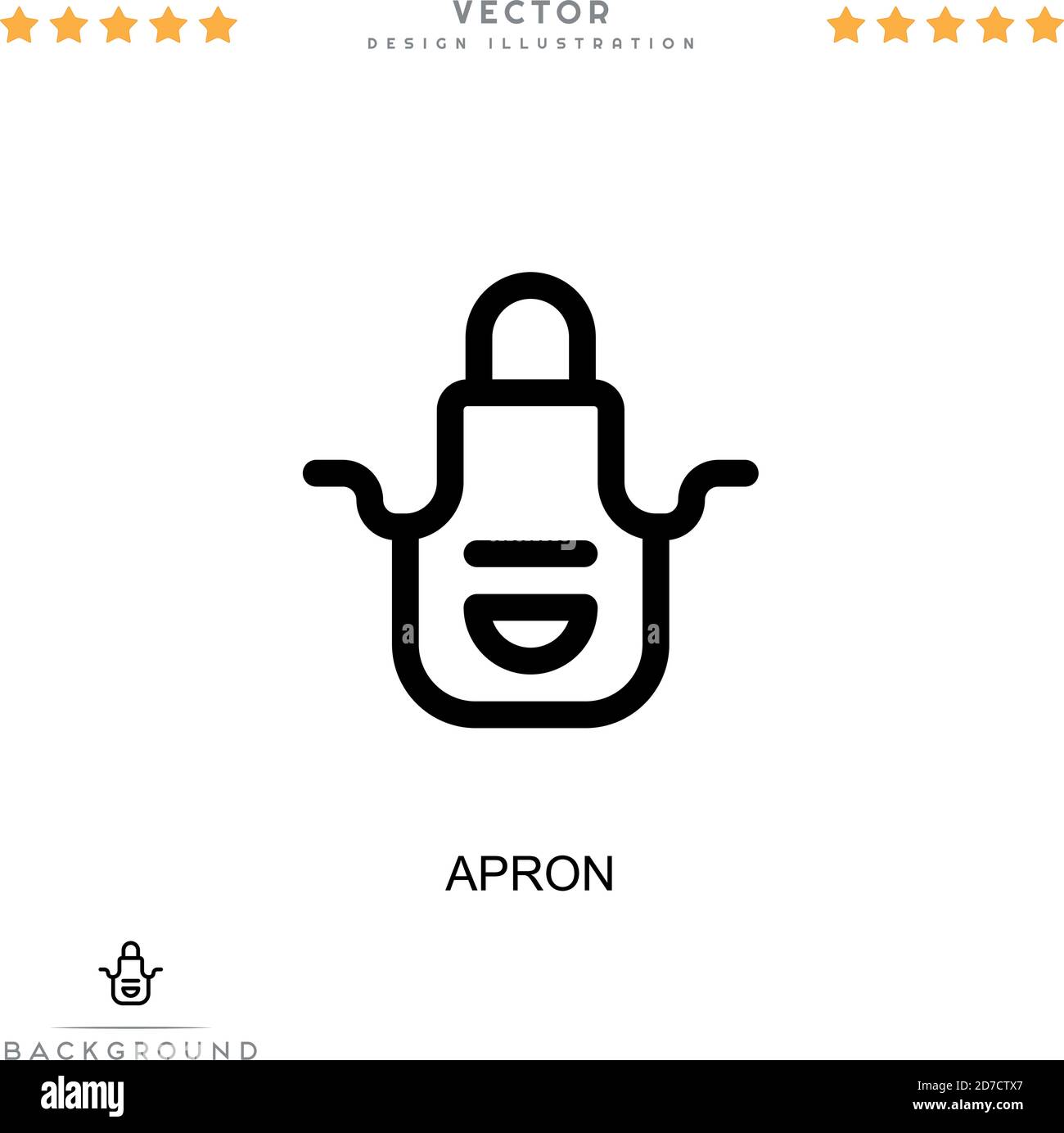 Apron icon. Simple element from digital disruption collection. Line ...