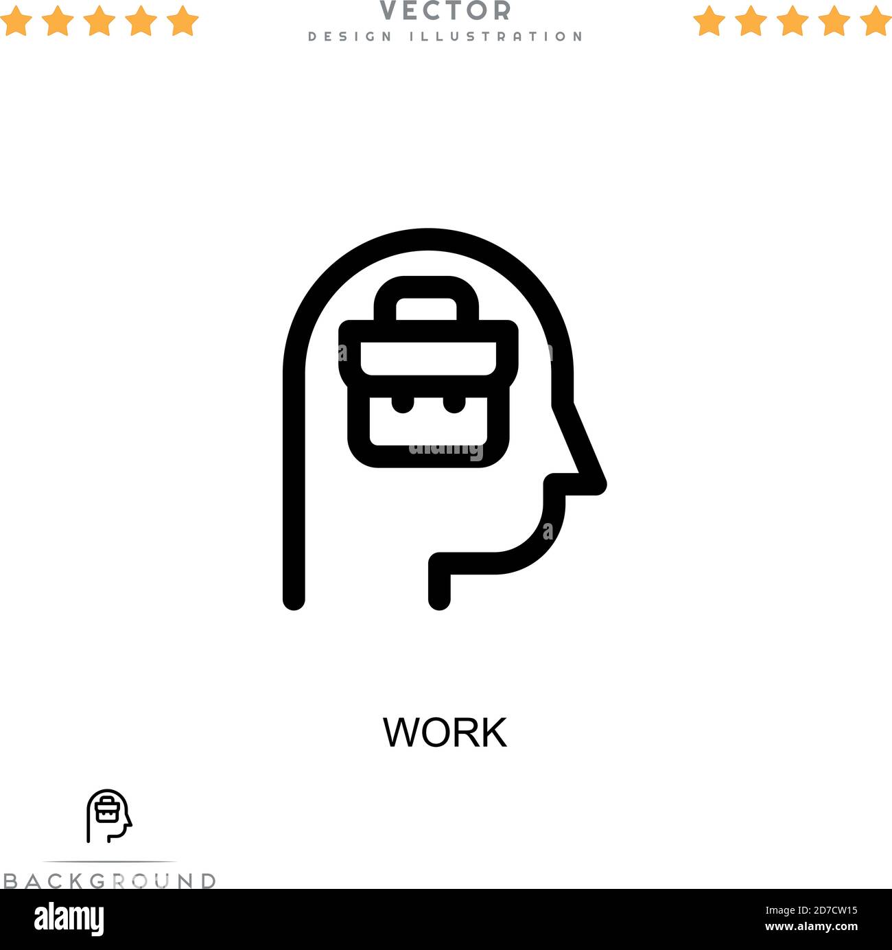 Work icon. Simple element from digital disruption collection. Line Work ...