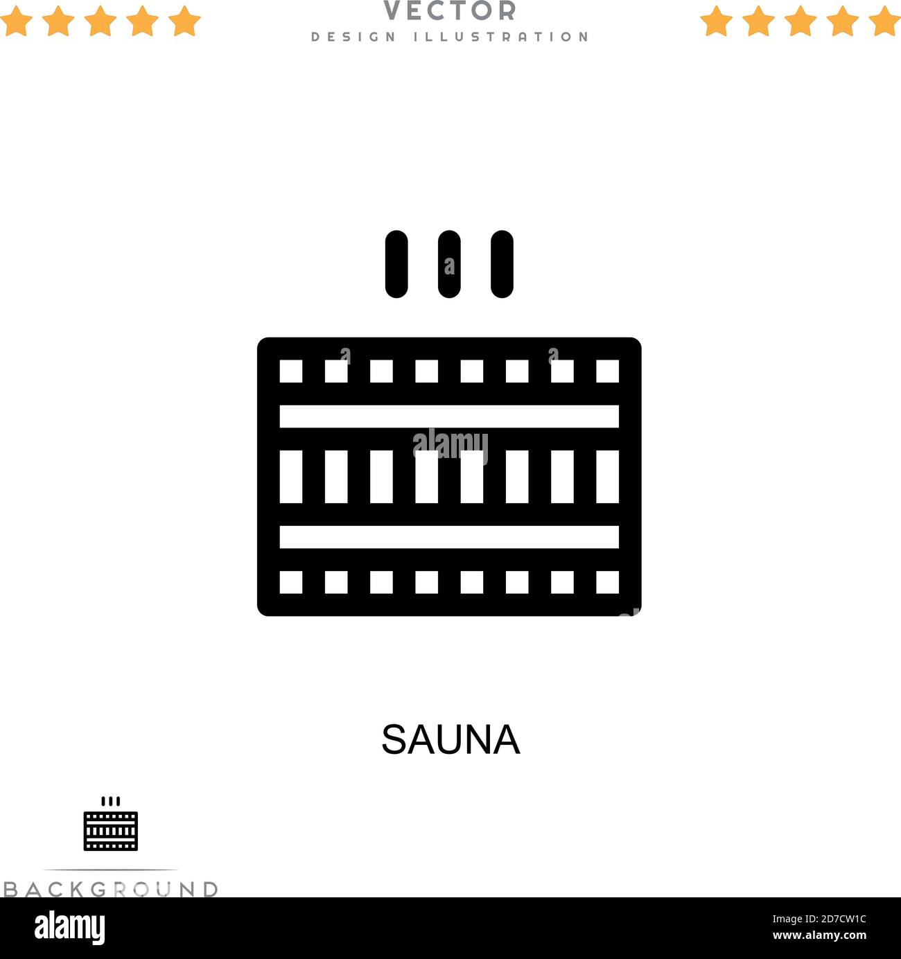 Sauna icon. Simple element from digital disruption collection. Line ...