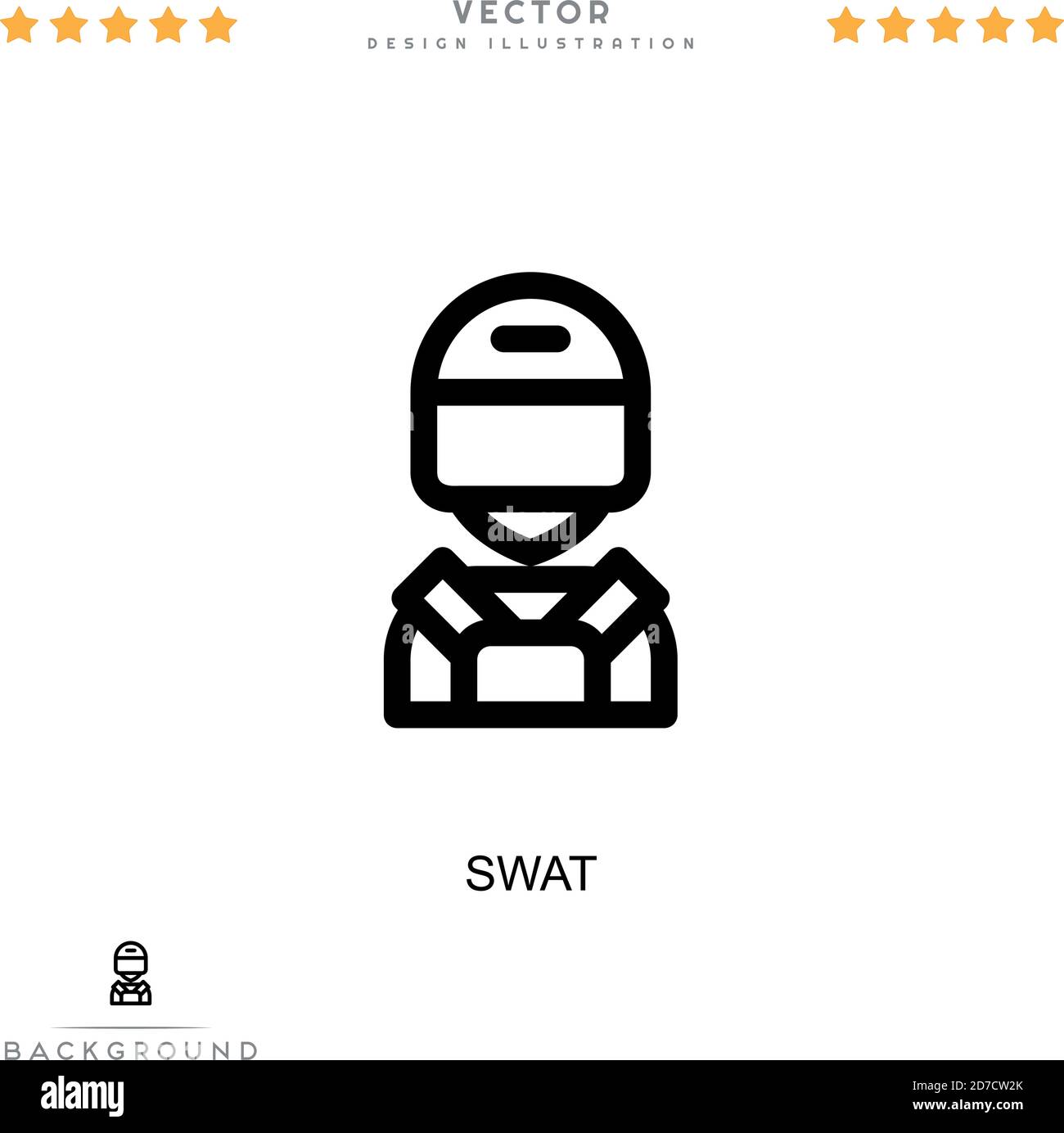 Swat icon. Simple element from digital disruption collection. Line Swat ...