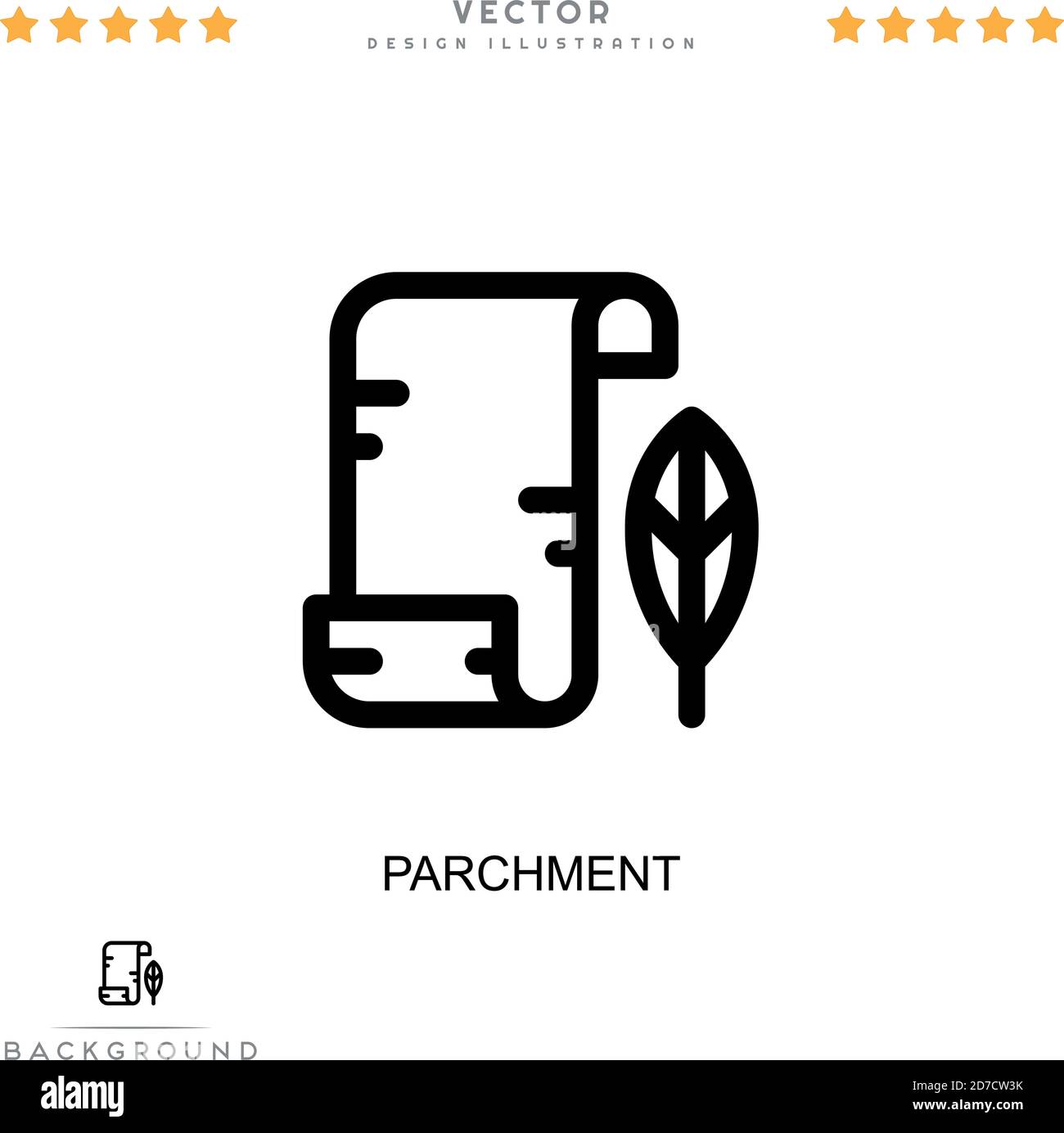 Parchment icon. Simple element from digital disruption collection. Line ...