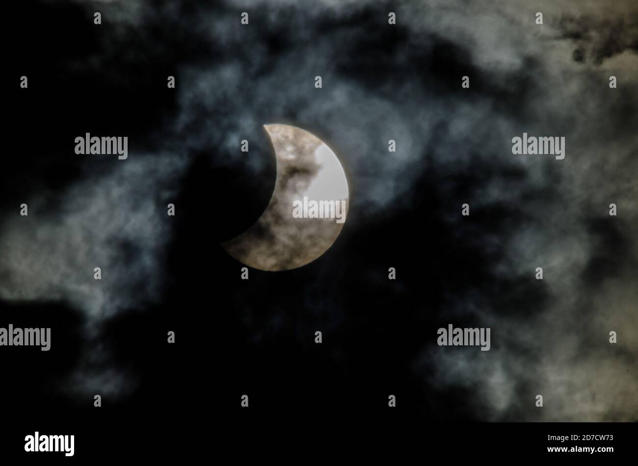 Partial Solar Eclipse Stock Photo - Alamy