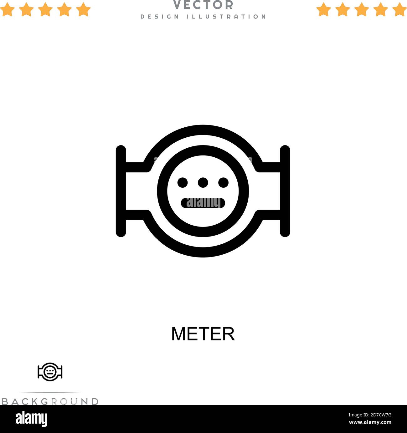 Meter icon. Simple element from digital disruption collection. Line ...