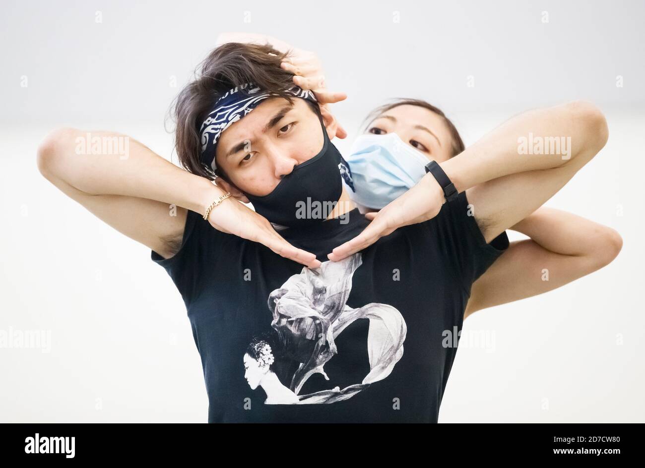 Dancers from the Northern Ballet Riku Ito (Left) and Ayami Miyata ...
