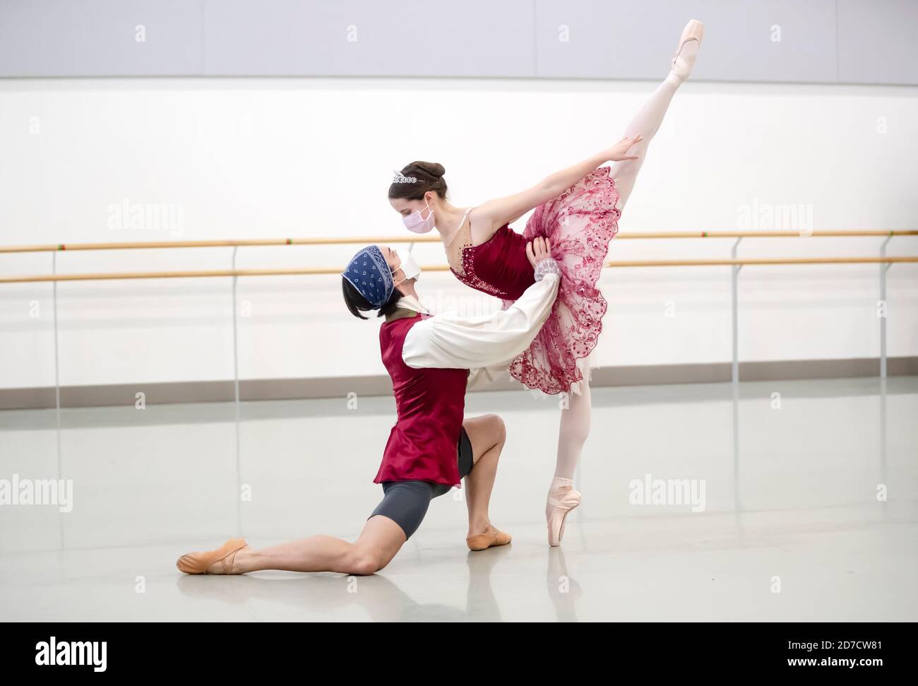 Dancers from the Northern Ballet Lorenzo Trossello and Dominique Larose ...