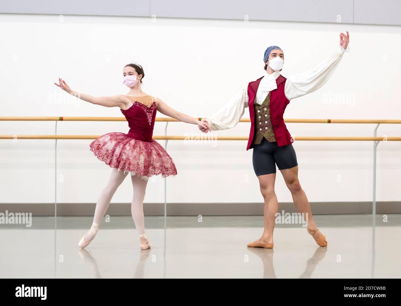 Dancers from the Northern Ballet Lorenzo Trossello and Dominique Larose ...