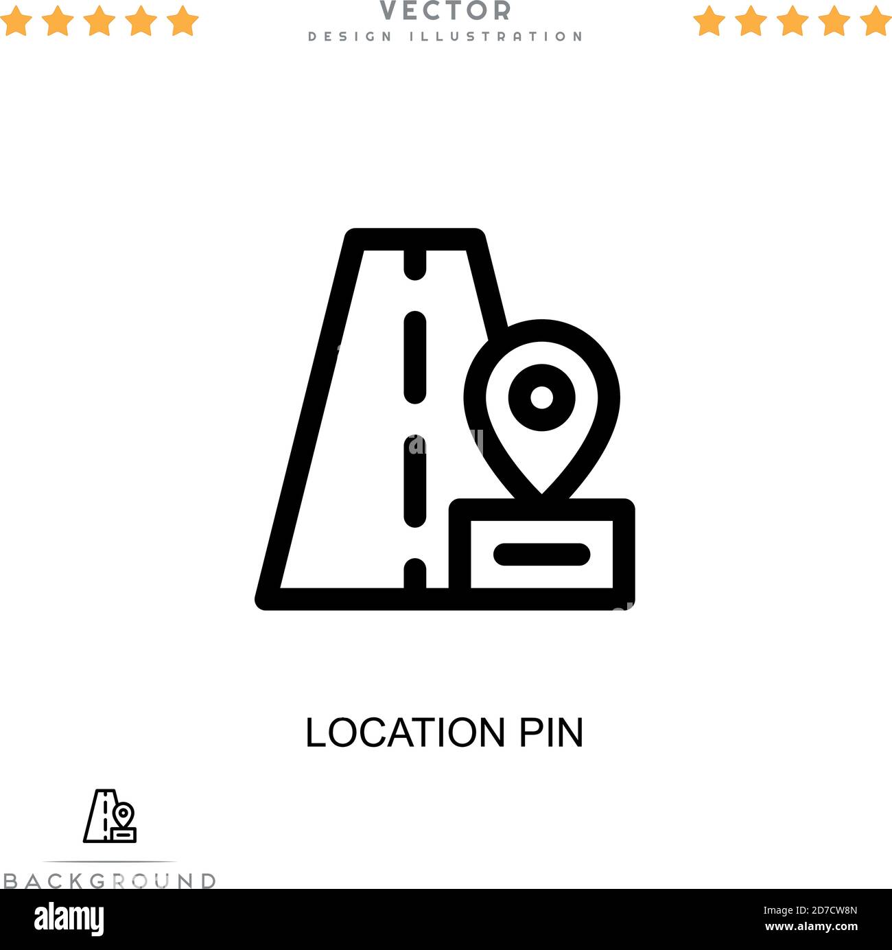 Location pin icon. Simple element from digital disruption collection ...