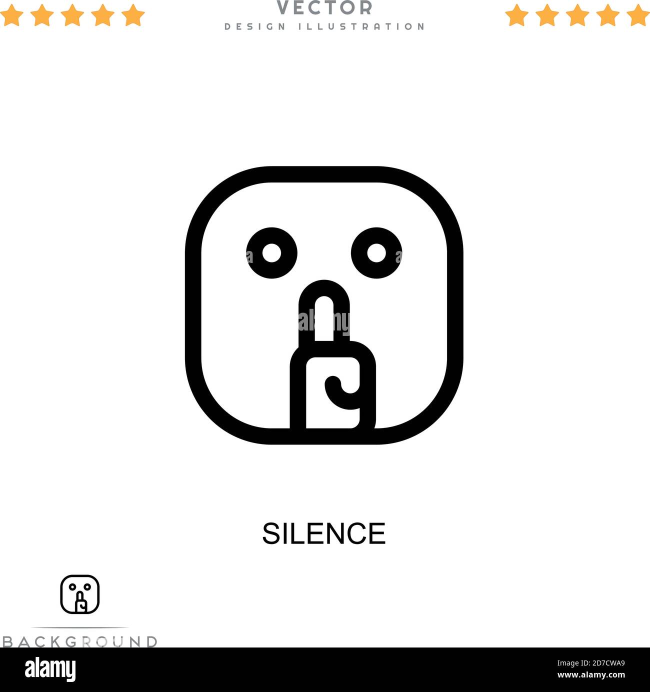 Silence icon. Simple element from digital disruption collection. Line ...