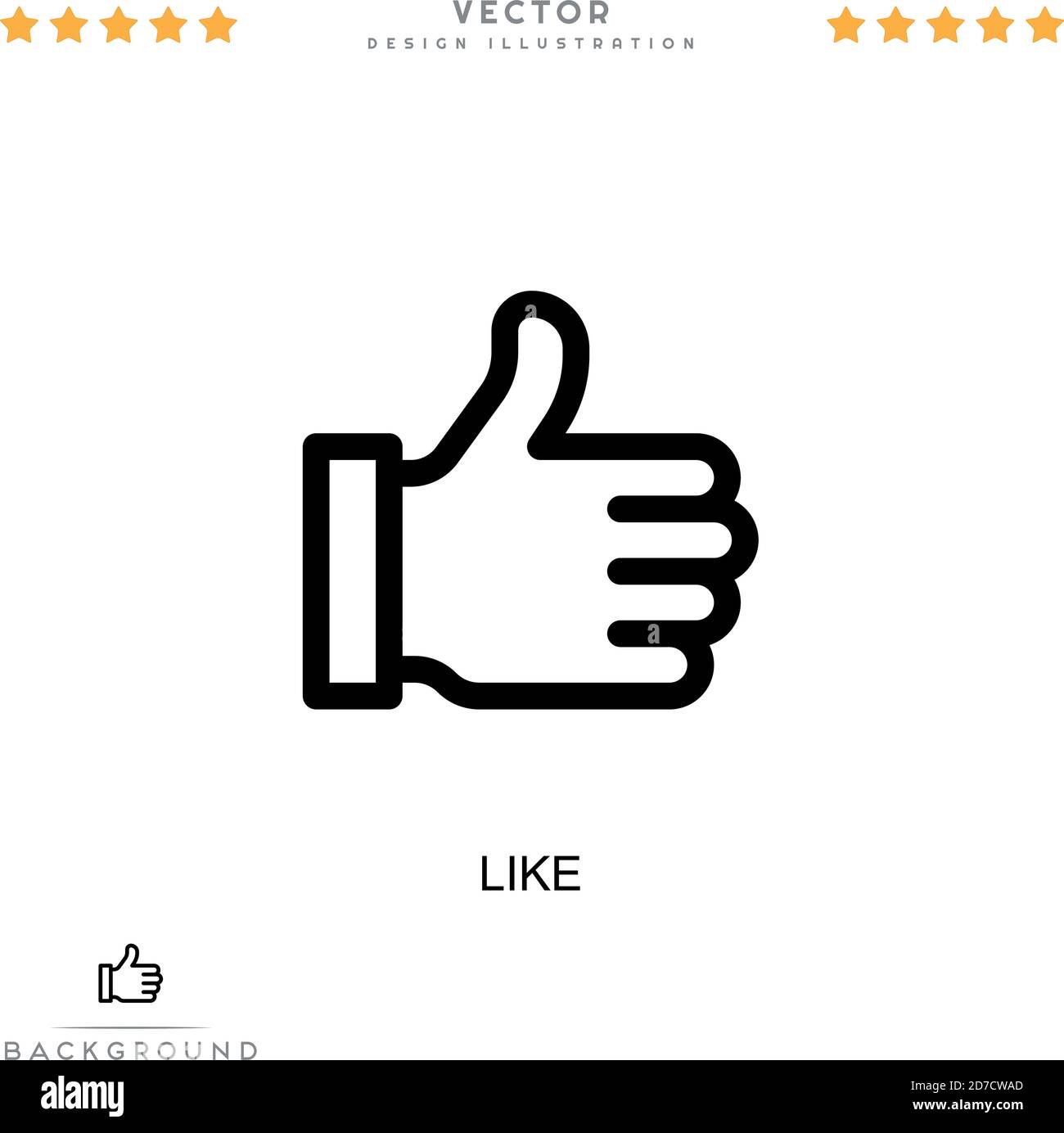 Like icon. Simple element from digital disruption collection. Line Like ...